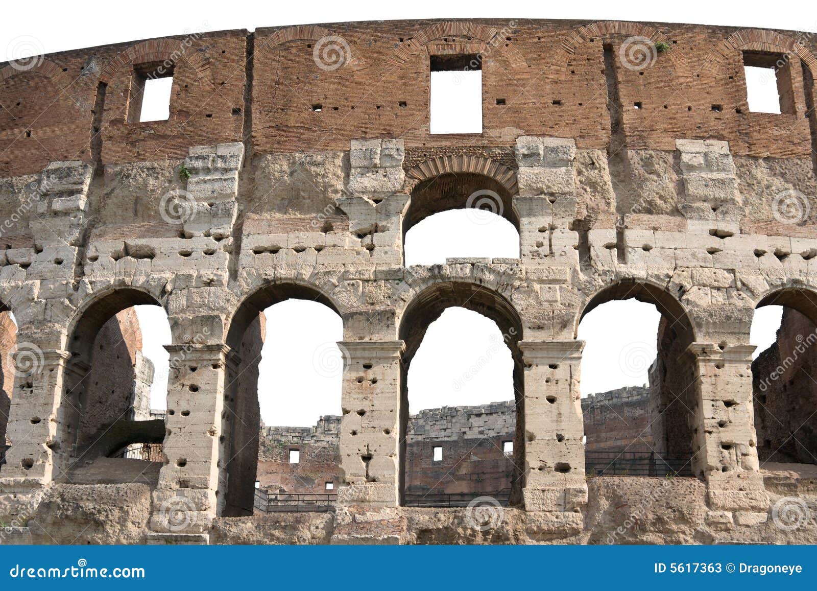 Rome Coliseum Detail Cutout Picture. Image: 5617363