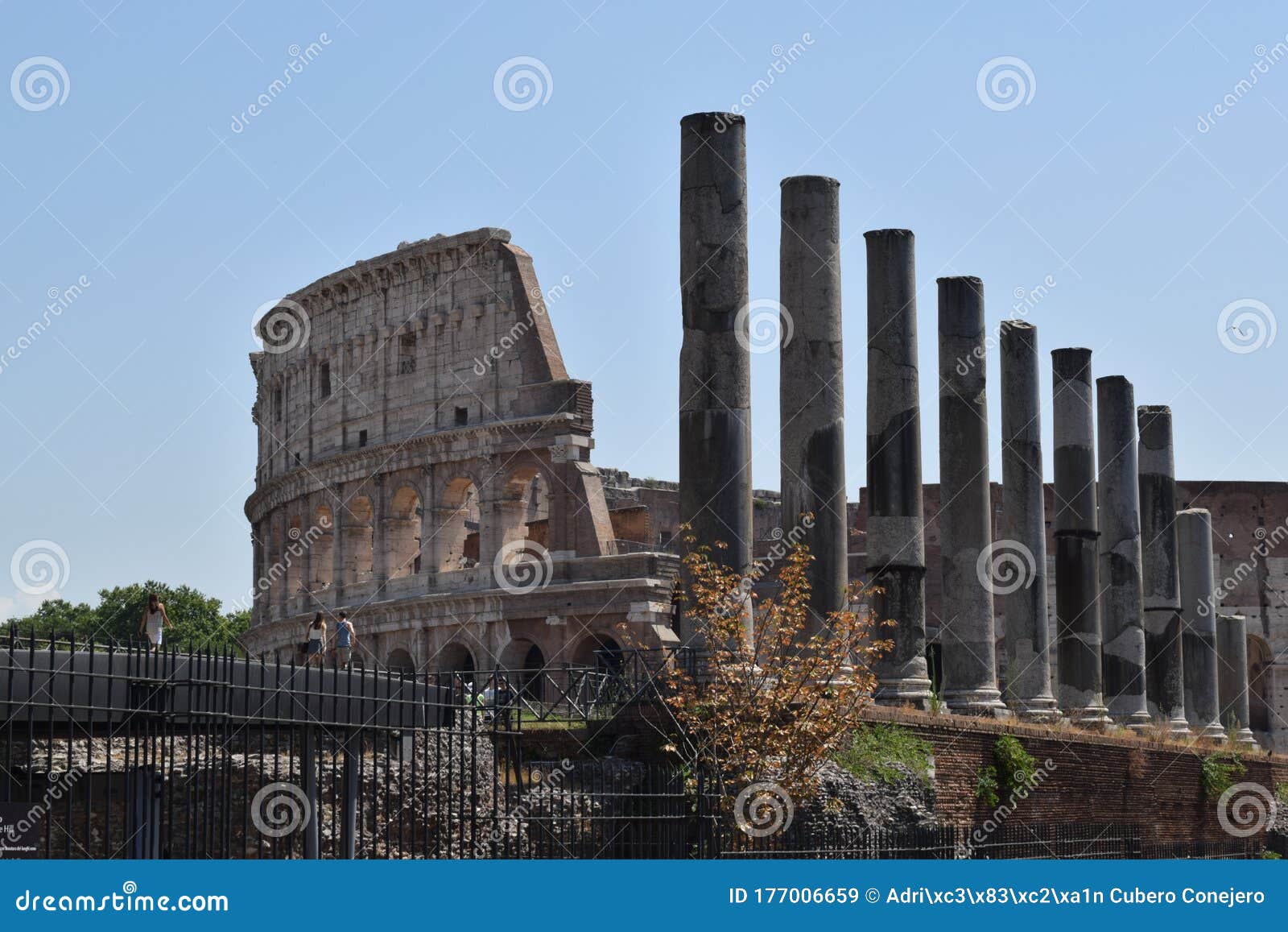 Rome Coliseum stock image. Image of landmark, architecture - 177006659