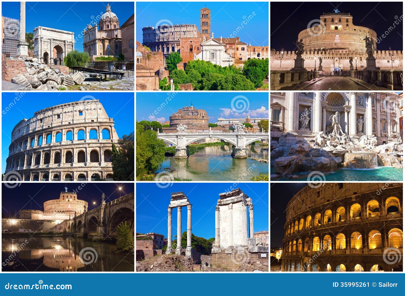 Rome collection stock image. Image of column, historical - 35995261