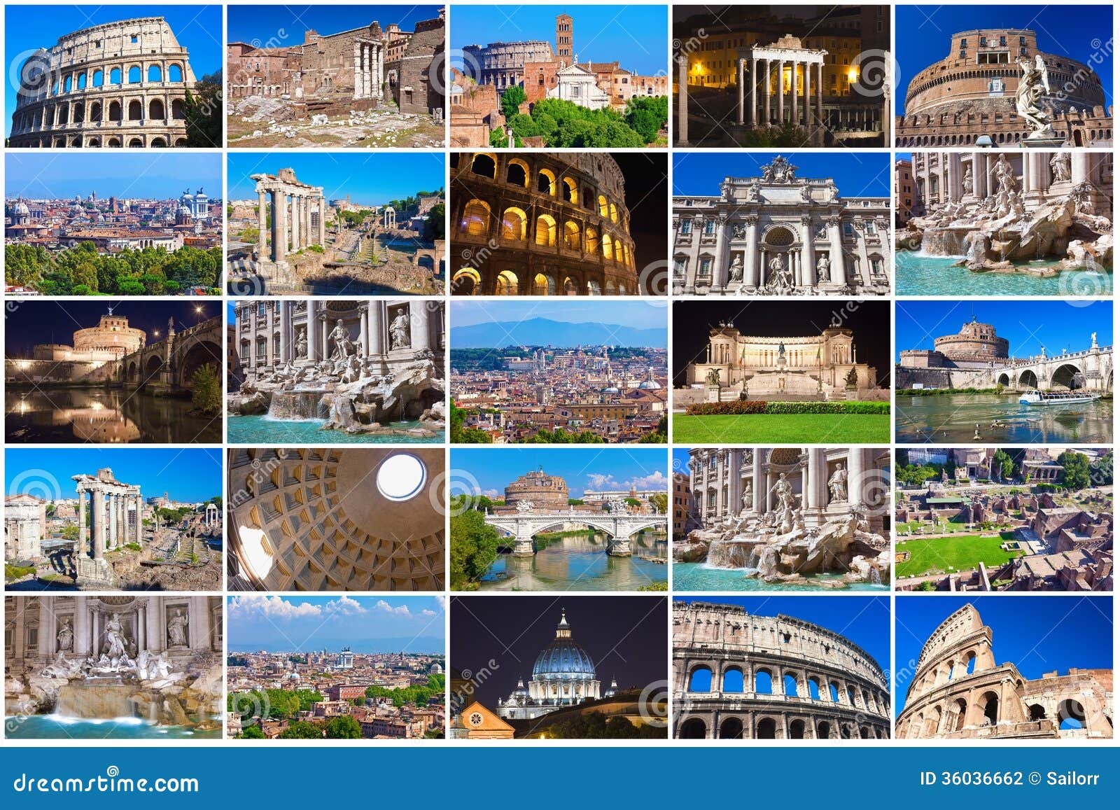 Rome collection stock photo. Image of architecture, column - 36036662