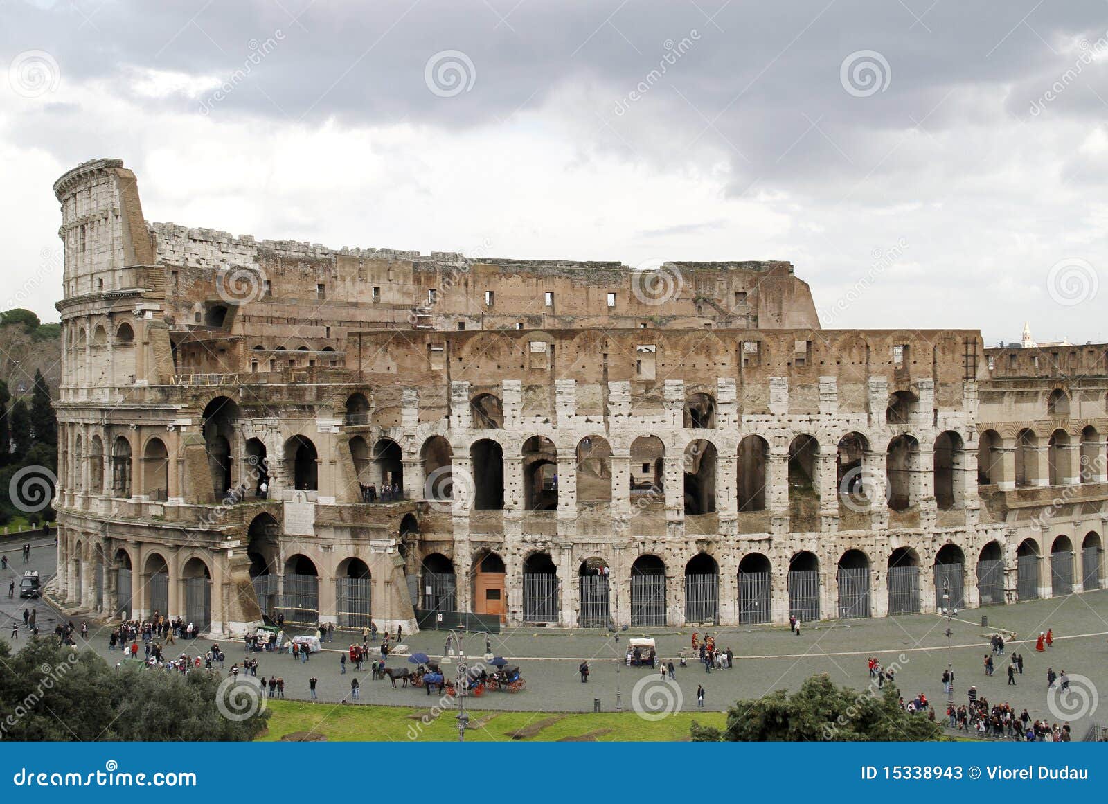 Rome colosseum stock image. Image of architectural, italian - 15338943
