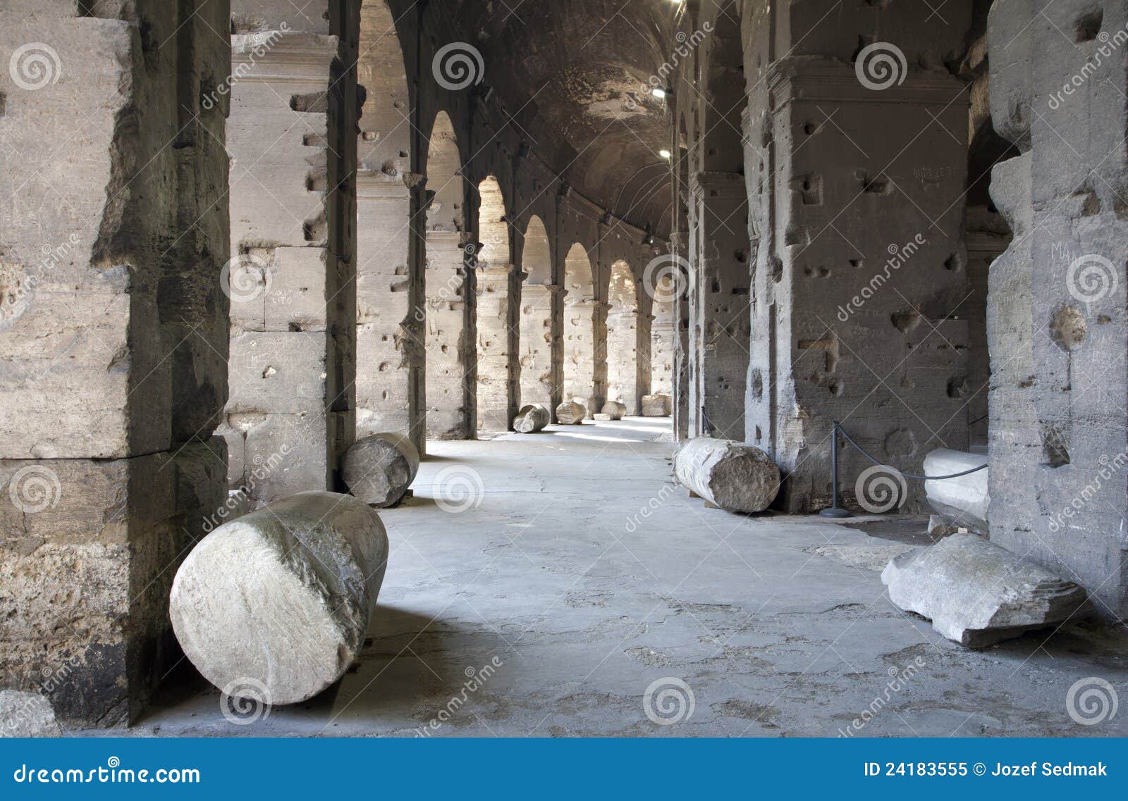 Rome - colosseum - indoor stock image. Image of ruins - 24183555