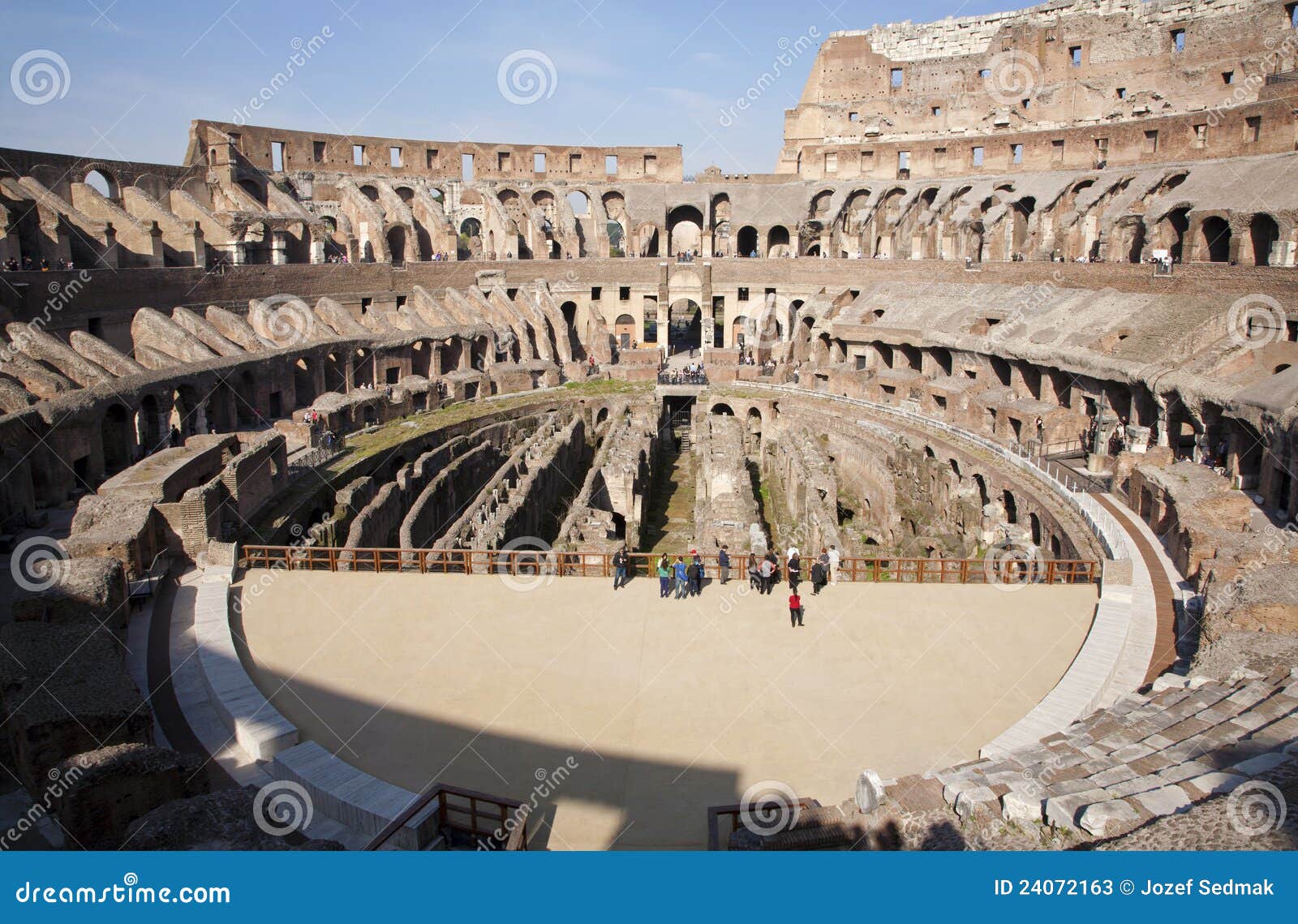 Rome - colosseum interior stock image. Image of antic - 24072163