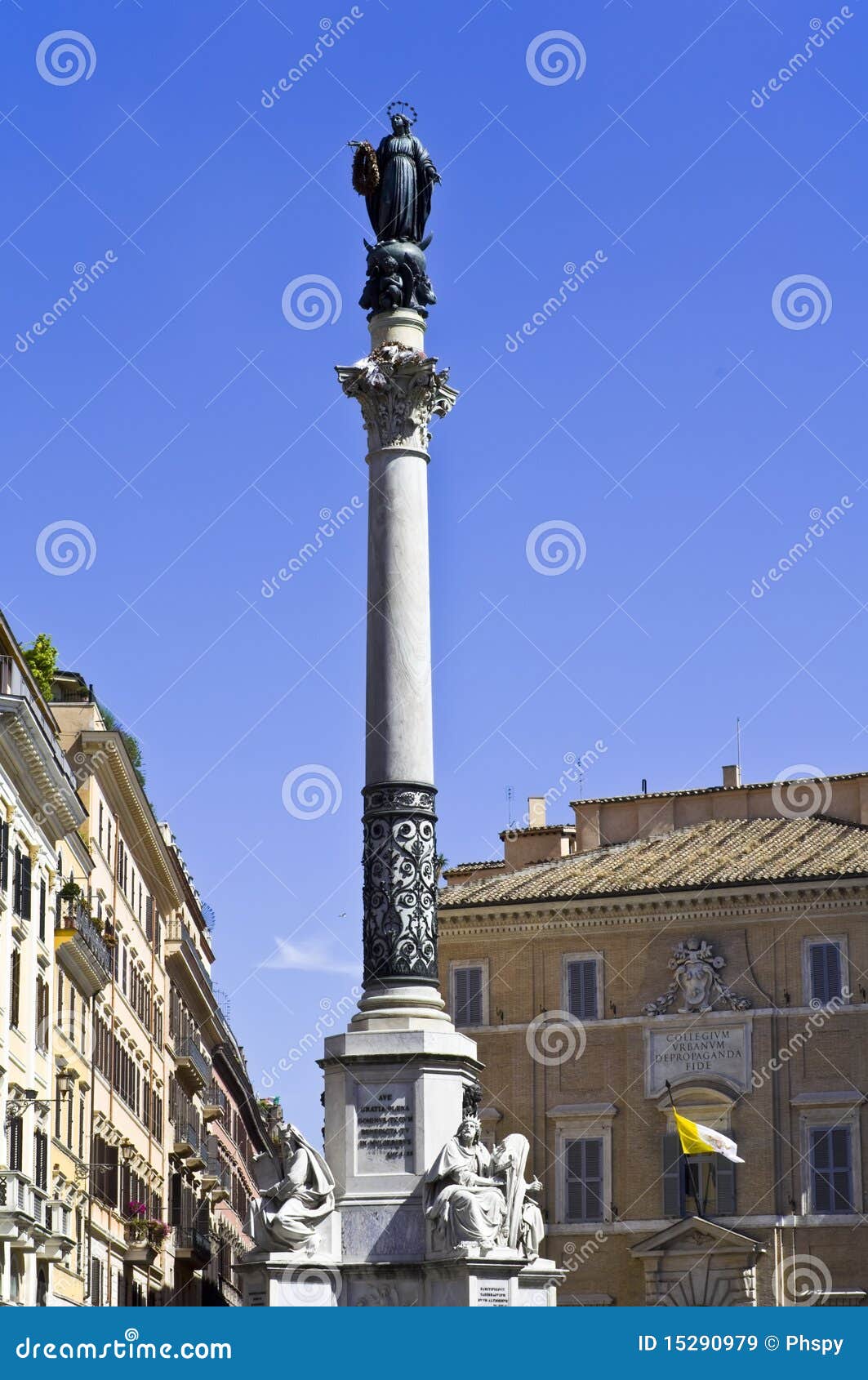 Rome column stock image. Image of architecture, rome - 15290979