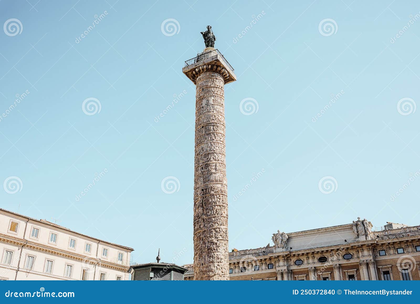 Rome - the Column of Marcus Aurelius Stock Photo - Image of wanderlust ...