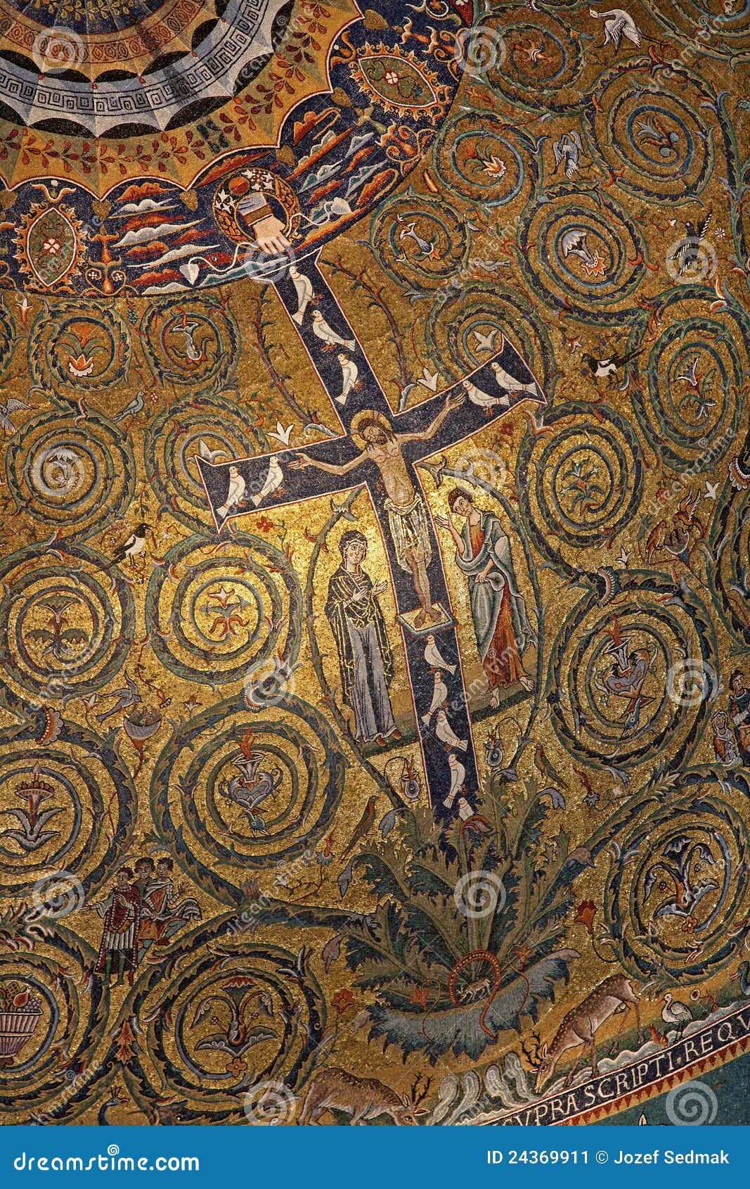 Rome - Cross from San Clemente Church Stock Image - Image of italy ...