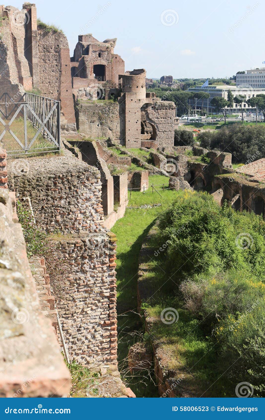 Rome Downtown stock image. Image of arch, blue, city - 58006523