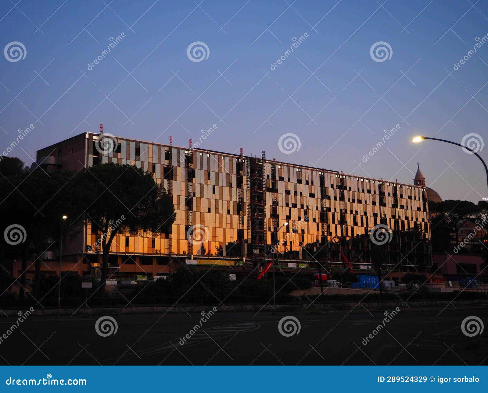 Rome, Eur District, Building, Workplace, Industrial Area Stock Image ...