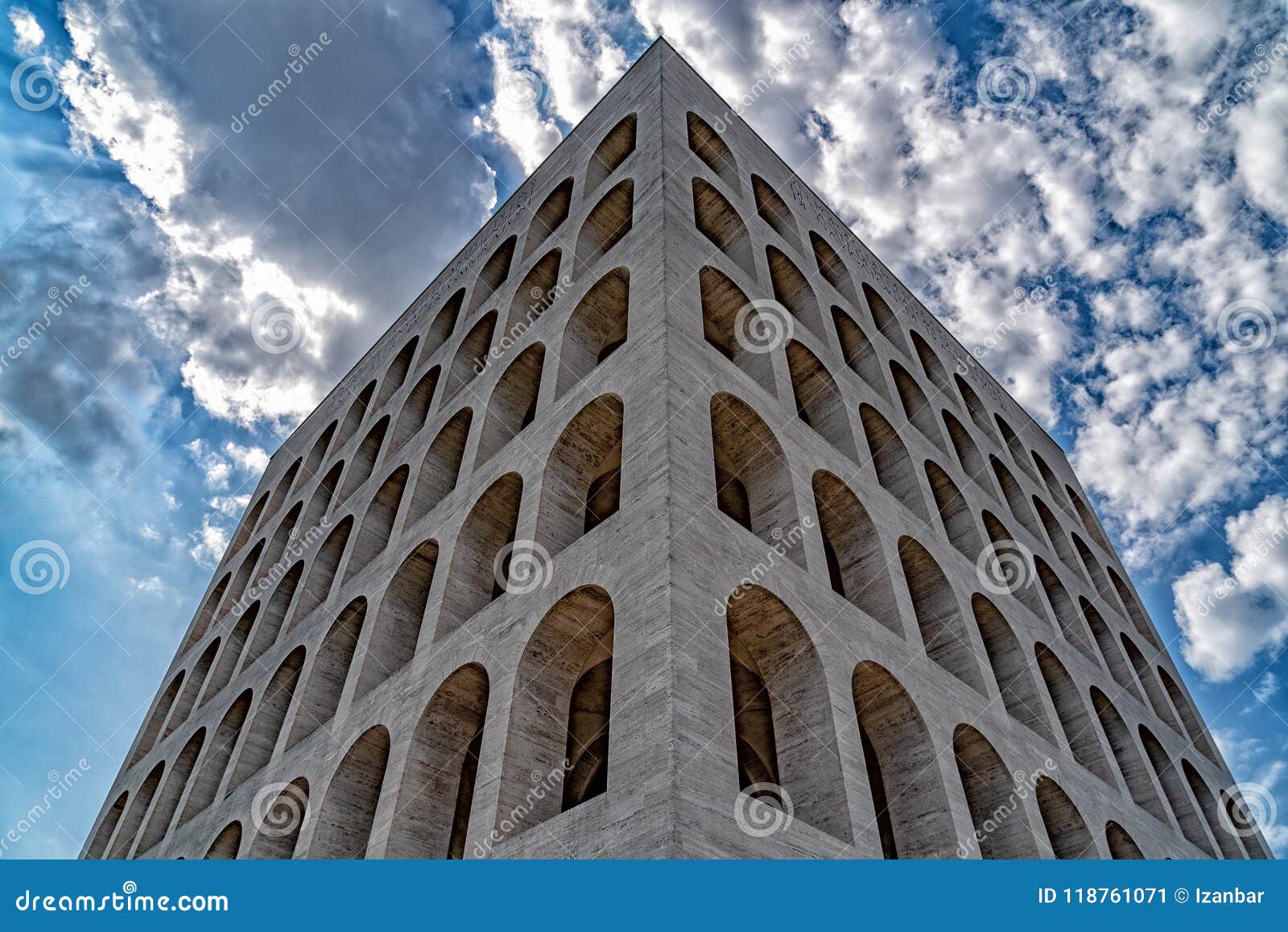 Rome Eur Palace Square Coliseum Stock Image - Image of neoclassicism ...