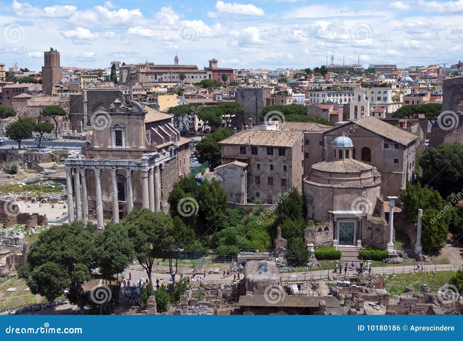 Rome - Fori imperiali stock photo. Image of classical - 10180186