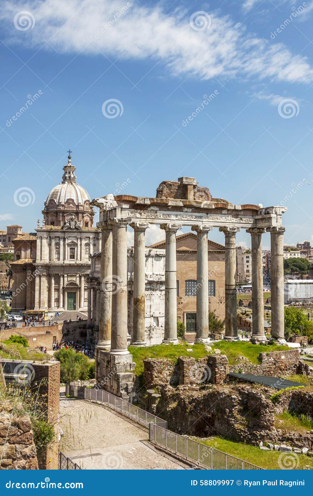 Rome Fori Imperiali stock image. Image of historical - 58809997