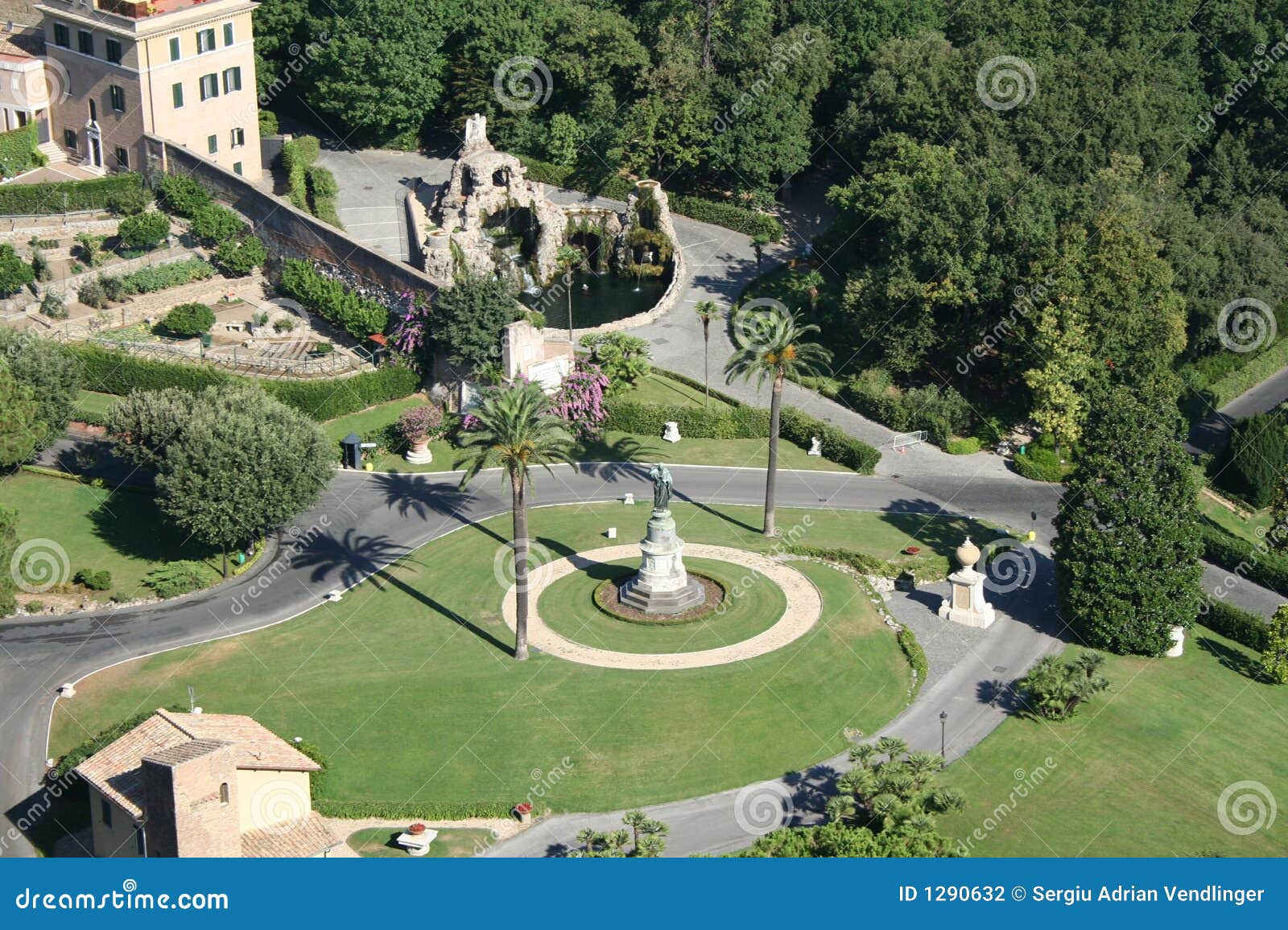 Rome, garden stock photo. Image of blue, cool, nature - 1290632