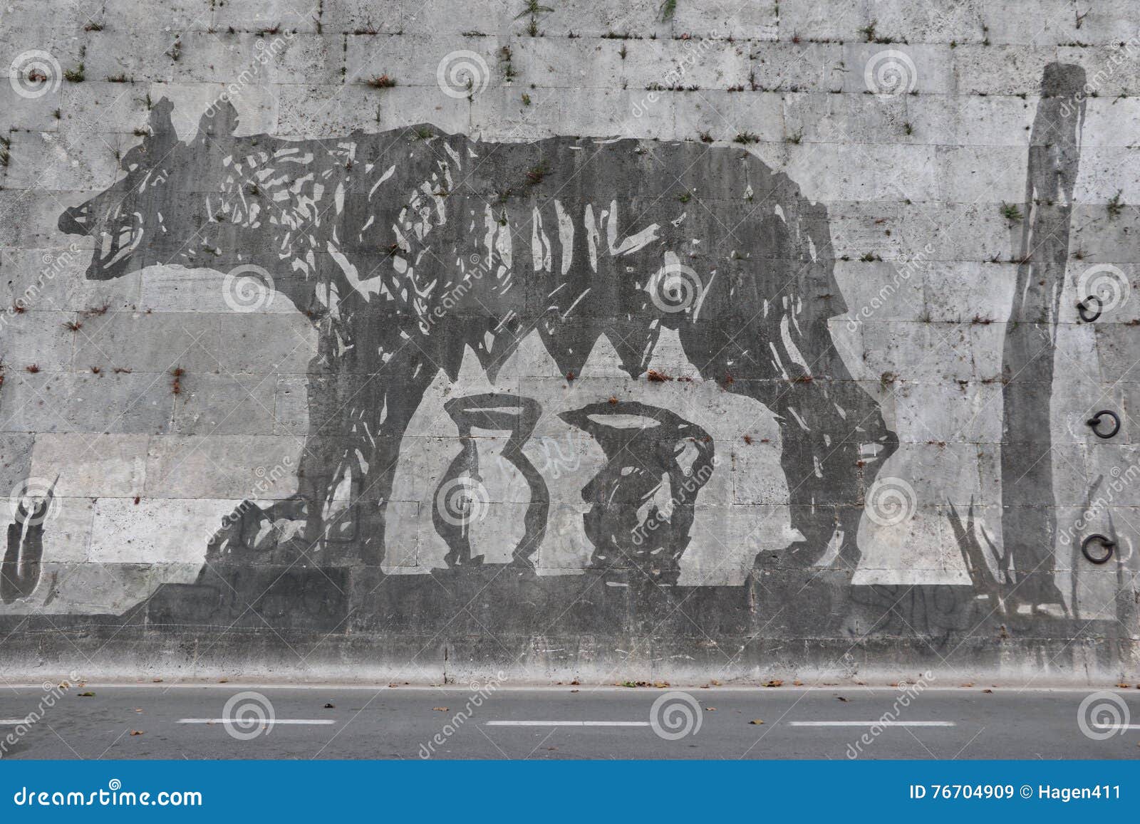 Rome Graffiti editorial stock image. Image of painting - 76704909