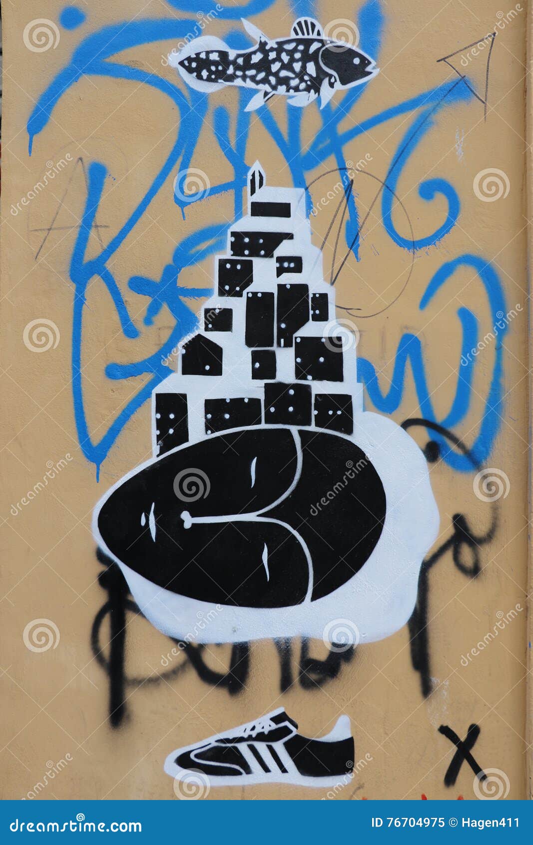 Rome Graffiti editorial image. Image of design, artist - 76704975