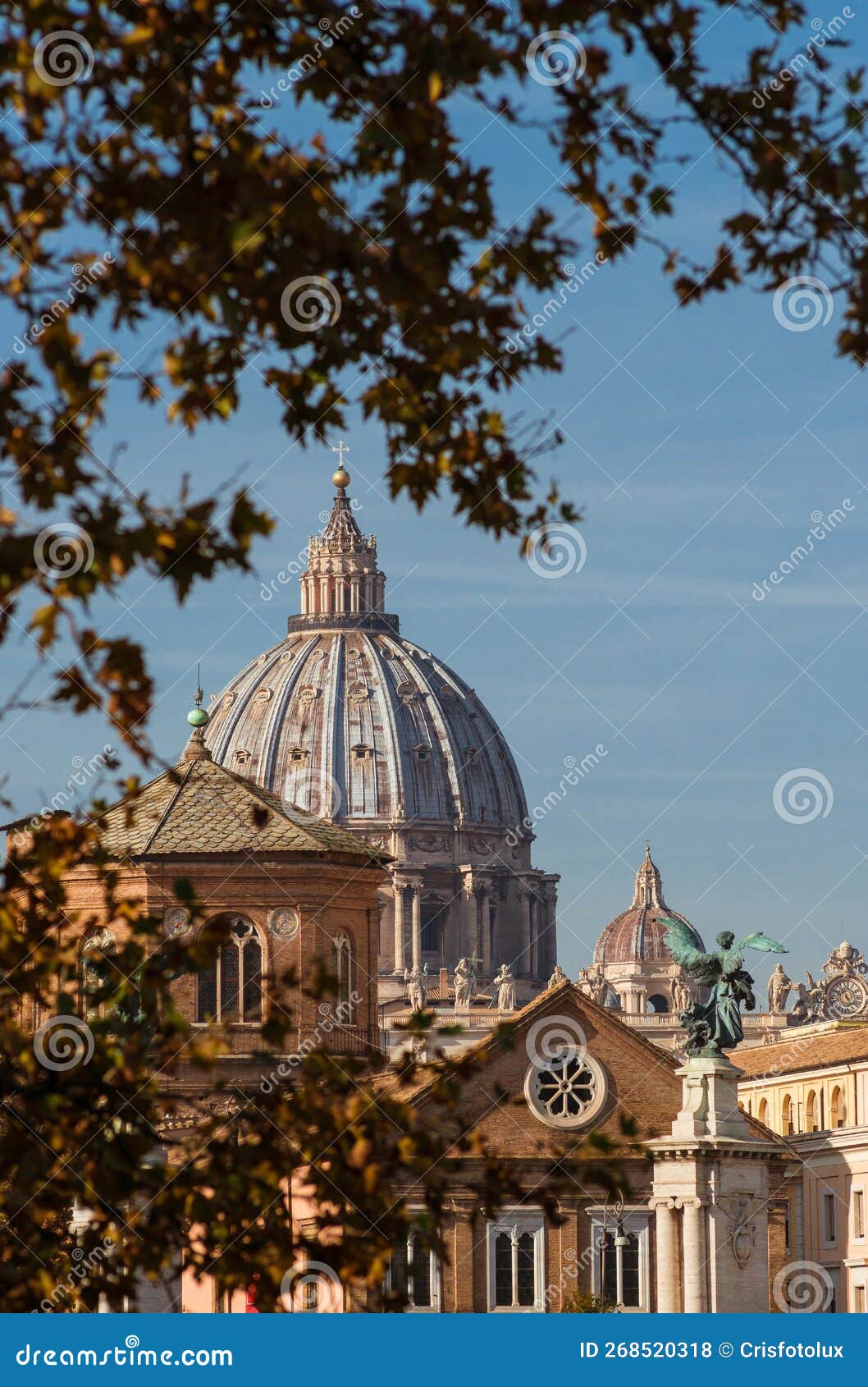 Rome Historical Center View Stock Photo - Image of church, architecture ...