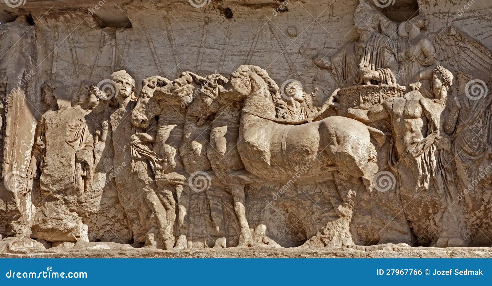 Rome - Hulp Van Titus Triomfboog Stock Foto - Image of standbeeld, hulp ...