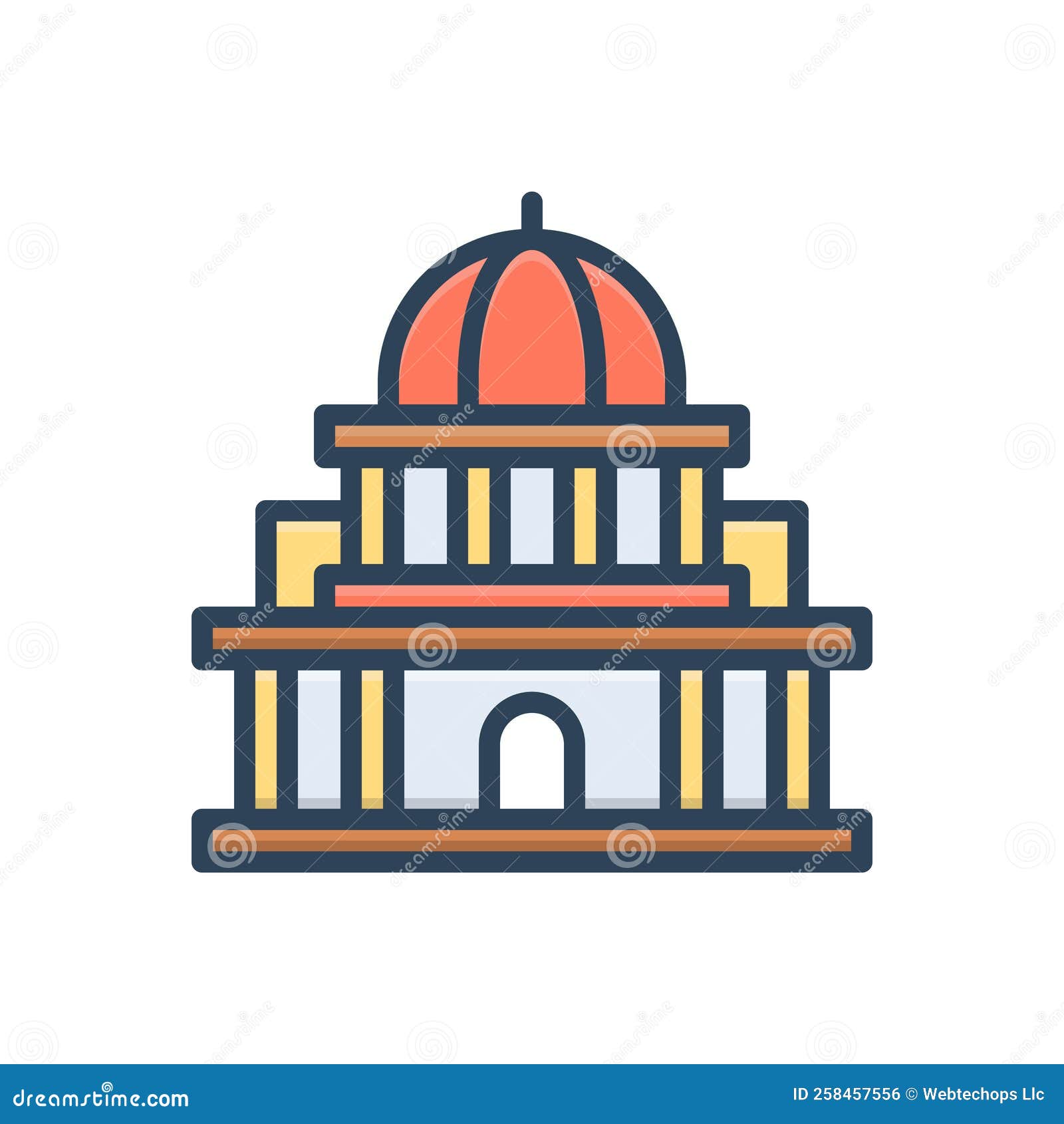 Color Illustration Icon for Rome, City and Italy Stock Vector ...