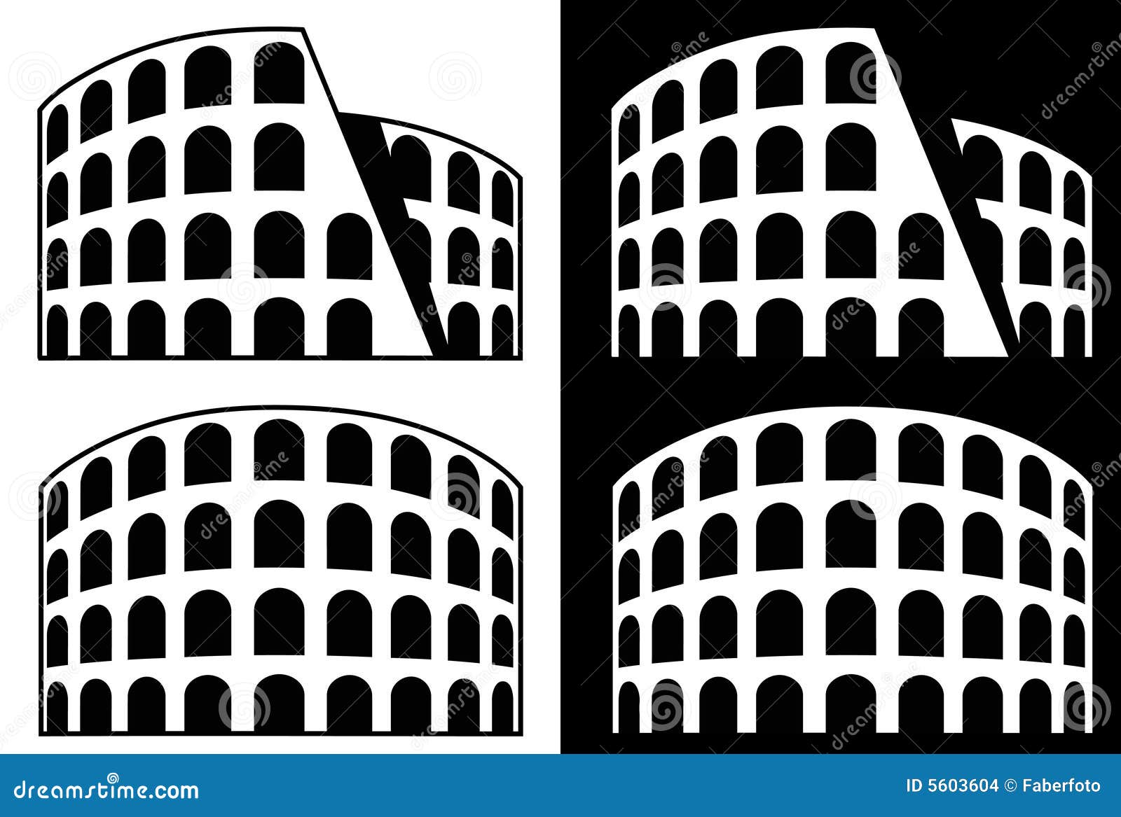 Rome Icon - Coliseum stock vector. Illustration of arena - 5603604