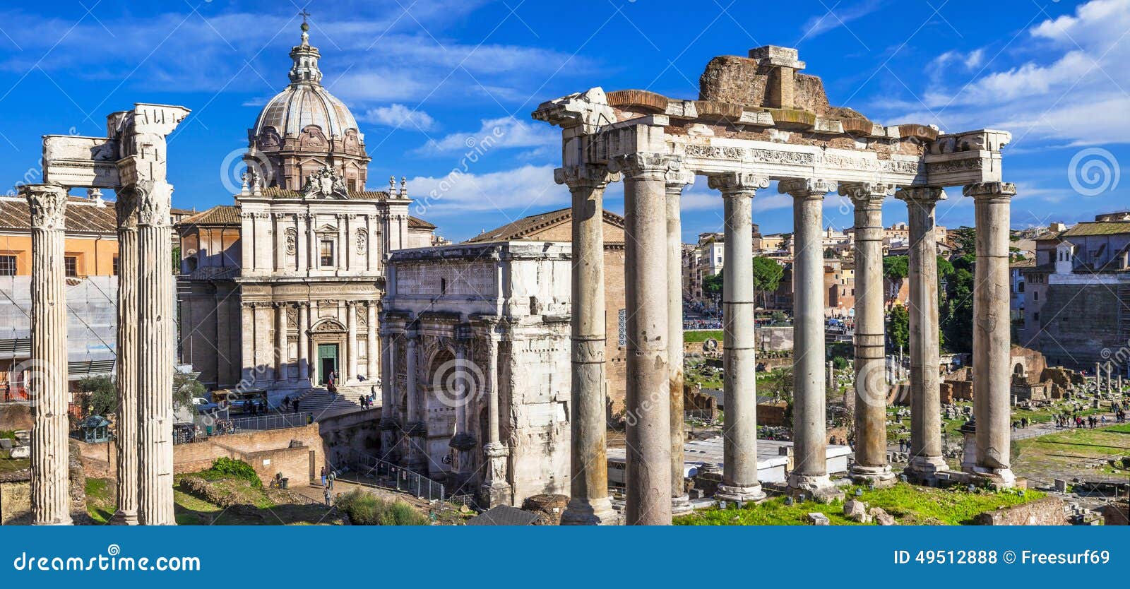 Rome - Imperial Forum stock photo. Image of city, latin - 49512888