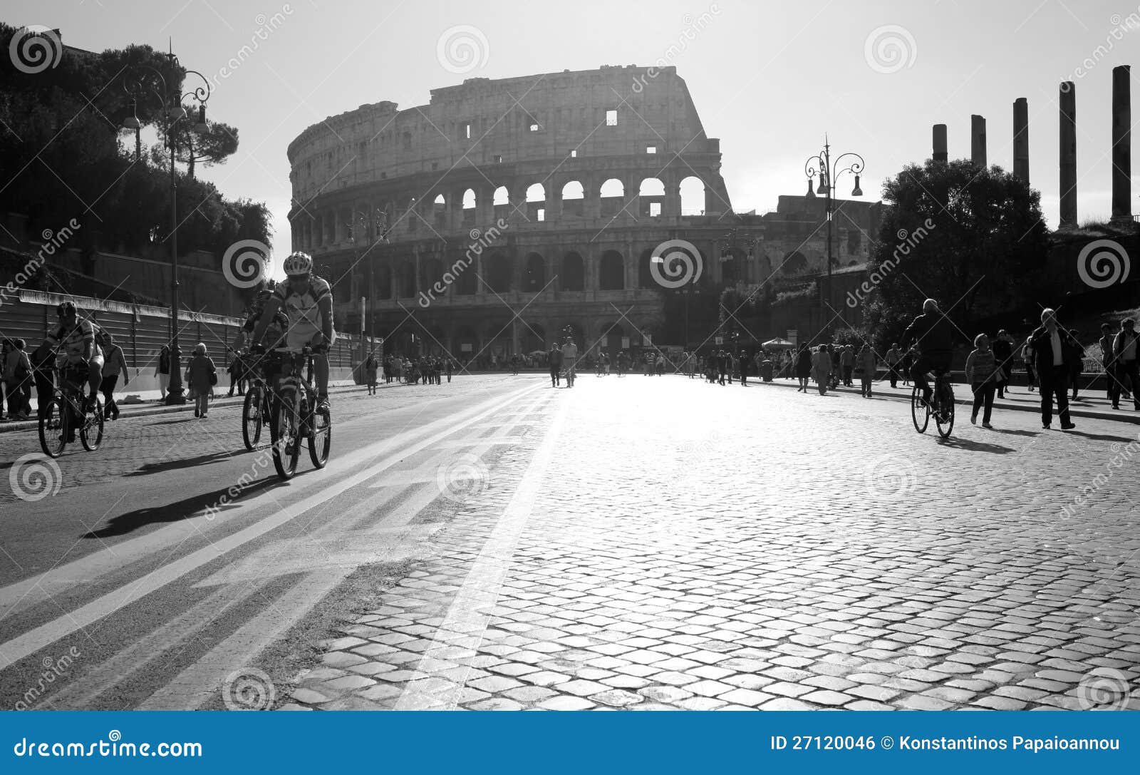 Rome, Italy editorial photo. Image of archeological, pollution - 27120046