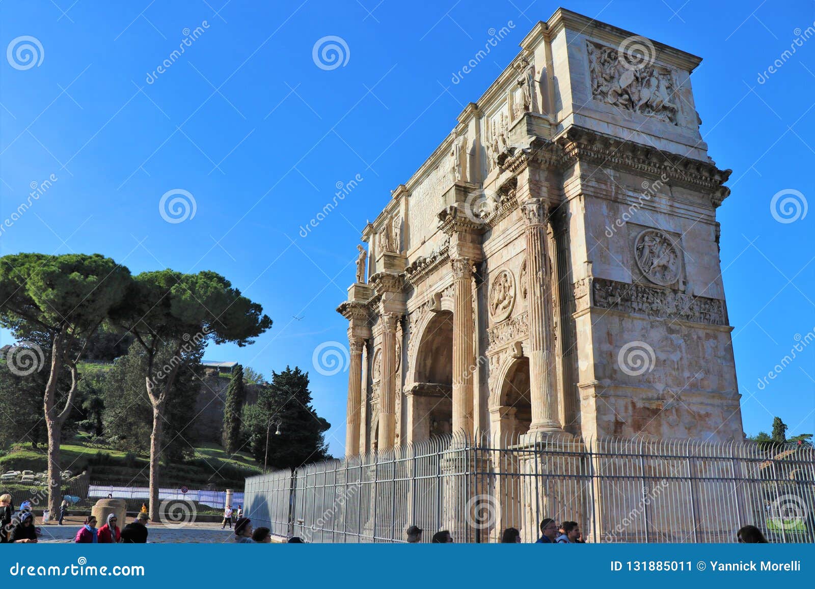 Rome, Italy - Arch of Costantine. Editorial Photo - Image of ...