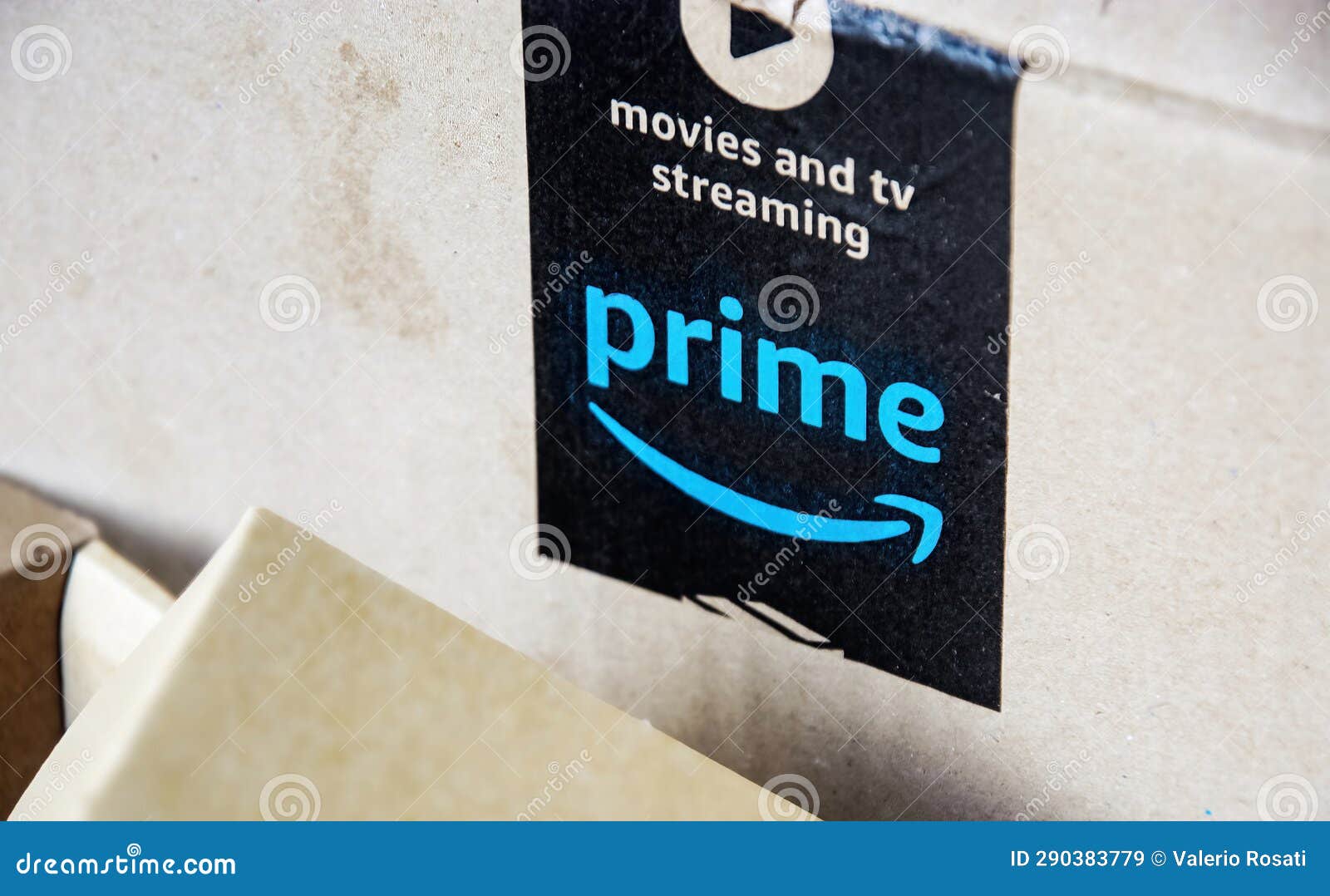Amazon Prime Logo on a Cardboard Box Editorial Stock Image - Image of ...
