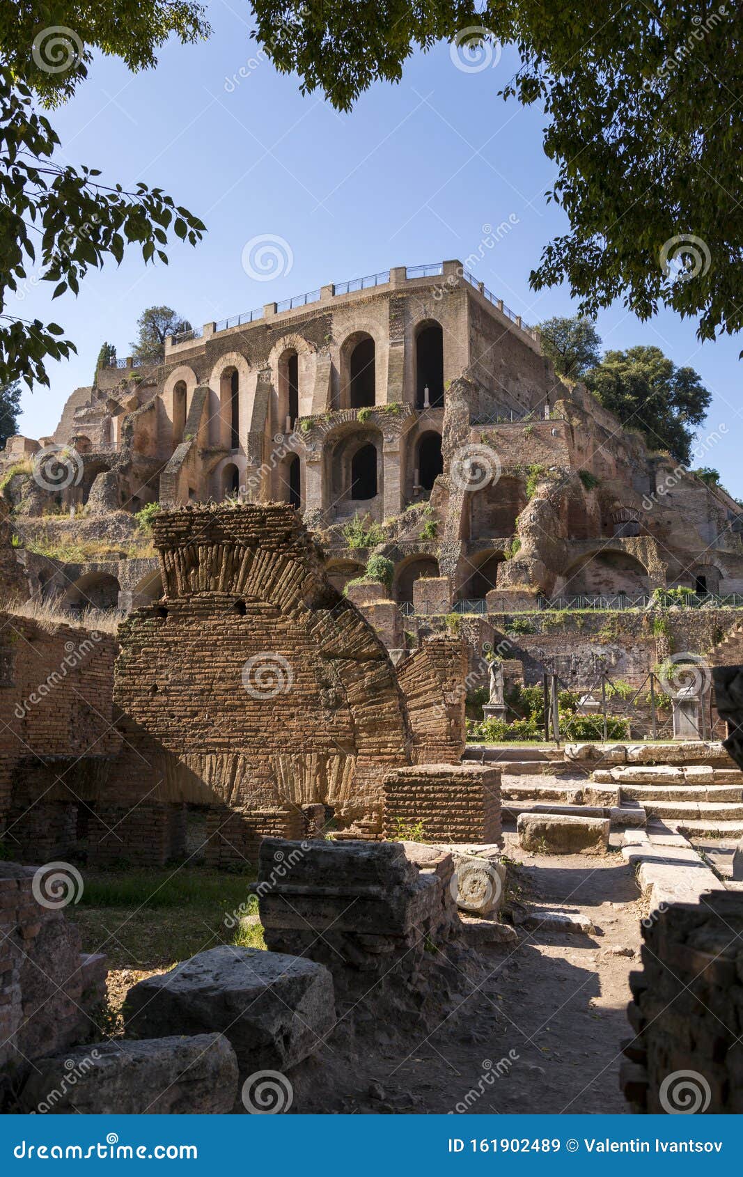 View of the Ancient Structures of the Roman Forum Editorial Stock Image ...