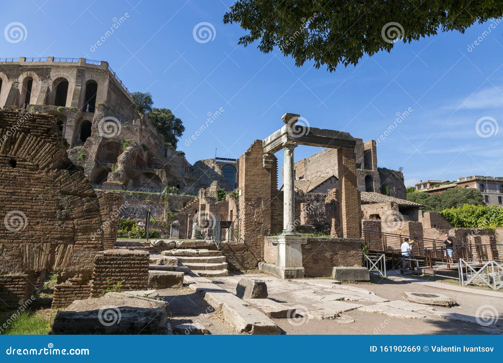 View of the Ancient Structures of the Roman Forum Editorial Stock Image ...
