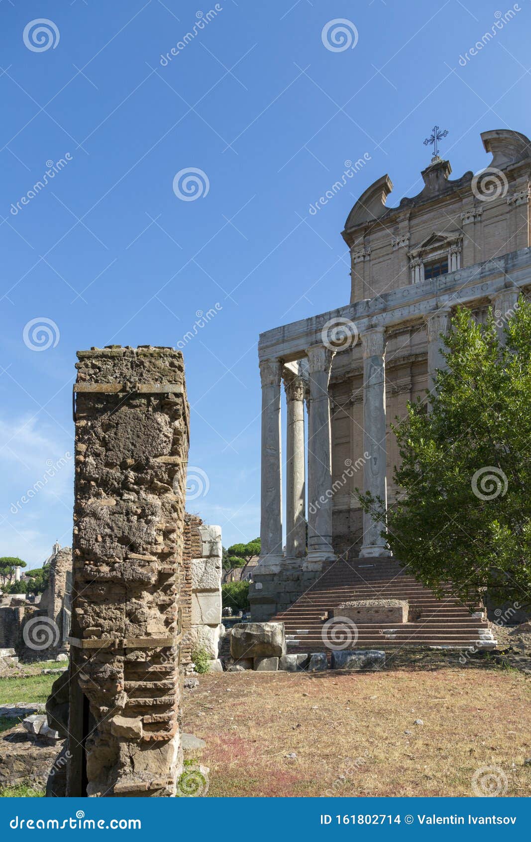 View of the Ancient Structures of the Roman Forum Editorial Stock Image ...