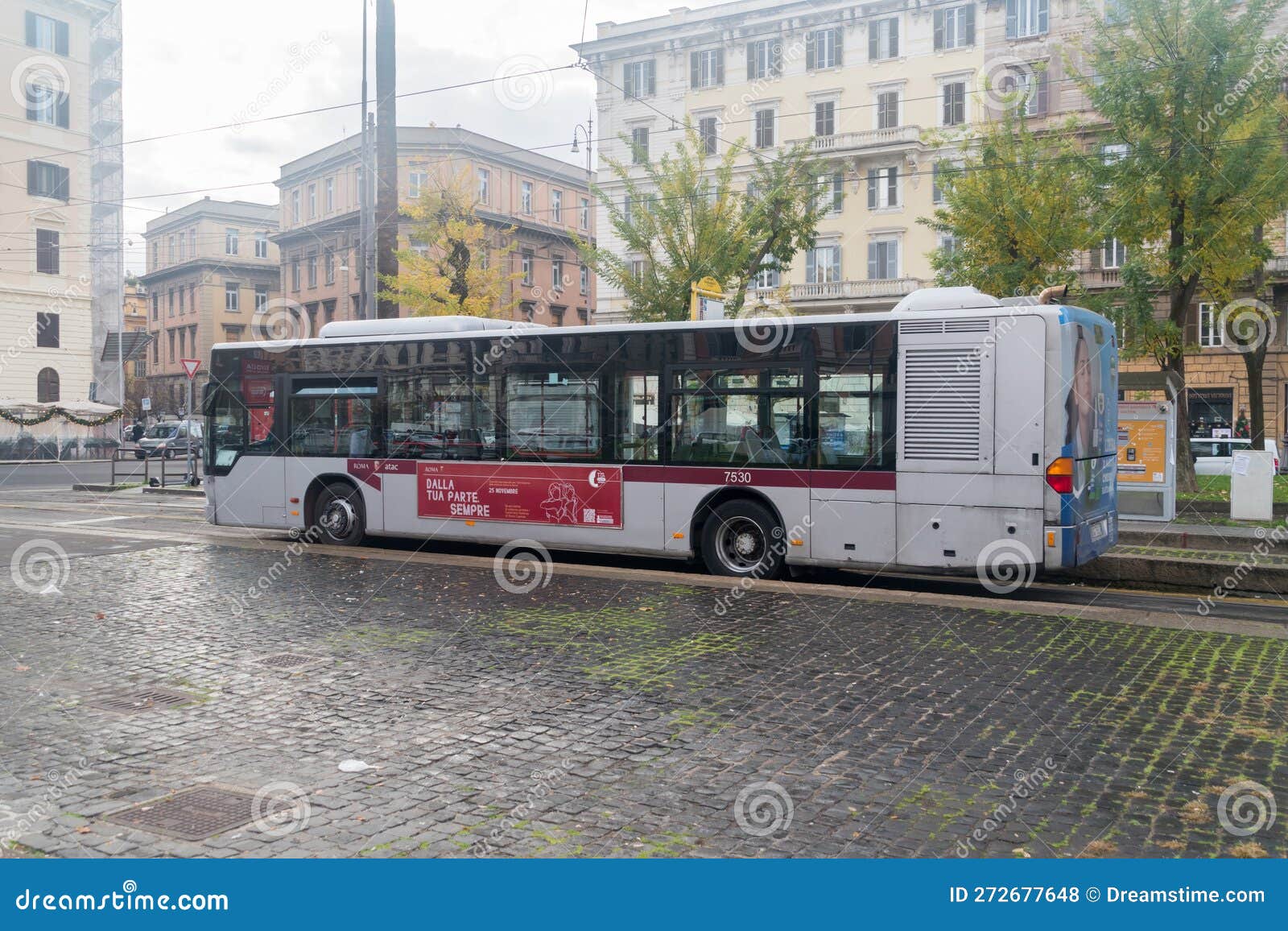 Bus of Public Transport in Rome Editorial Stock Photo - Image of ...