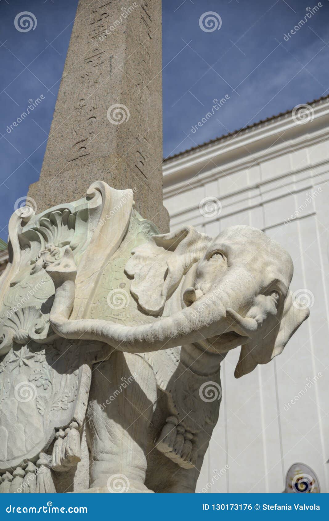Rome Italy. the Elephant by Bernini in Minerva Square Stock Photo ...