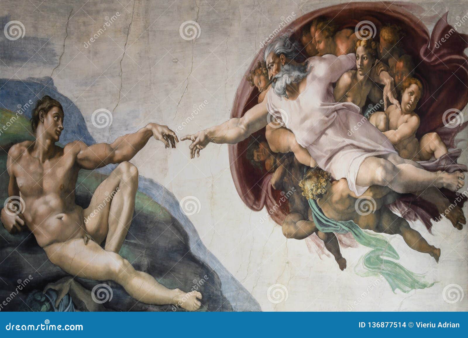 Rome Italy March 08 Creation of Adam by Michelangelo Editorial Stock ... Rome Italy March 08 Creation of Adam by Michelangelo Editorial Stock ...