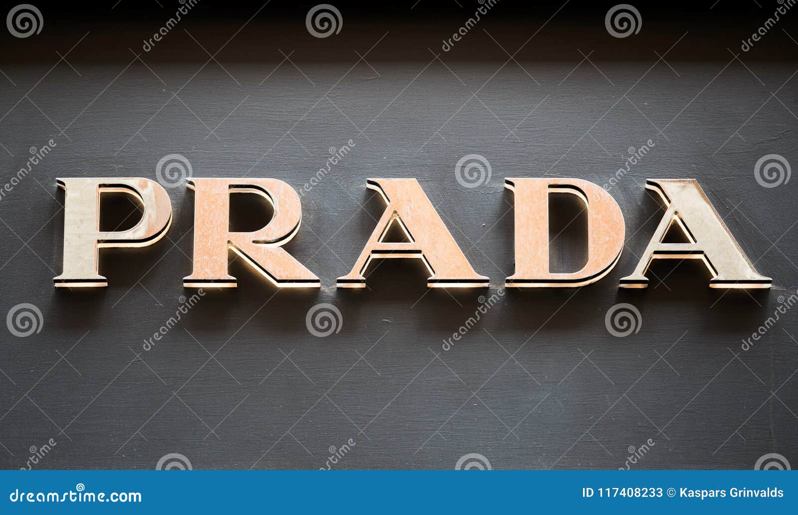 Prada Logo On The Store Facade At Westfield Valley Fair Mall Editorial ...