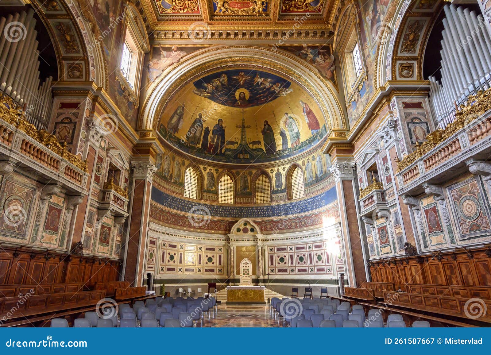 Rome, Italy - October 2022: Interiors of Lateran Basilica in Rome ...
