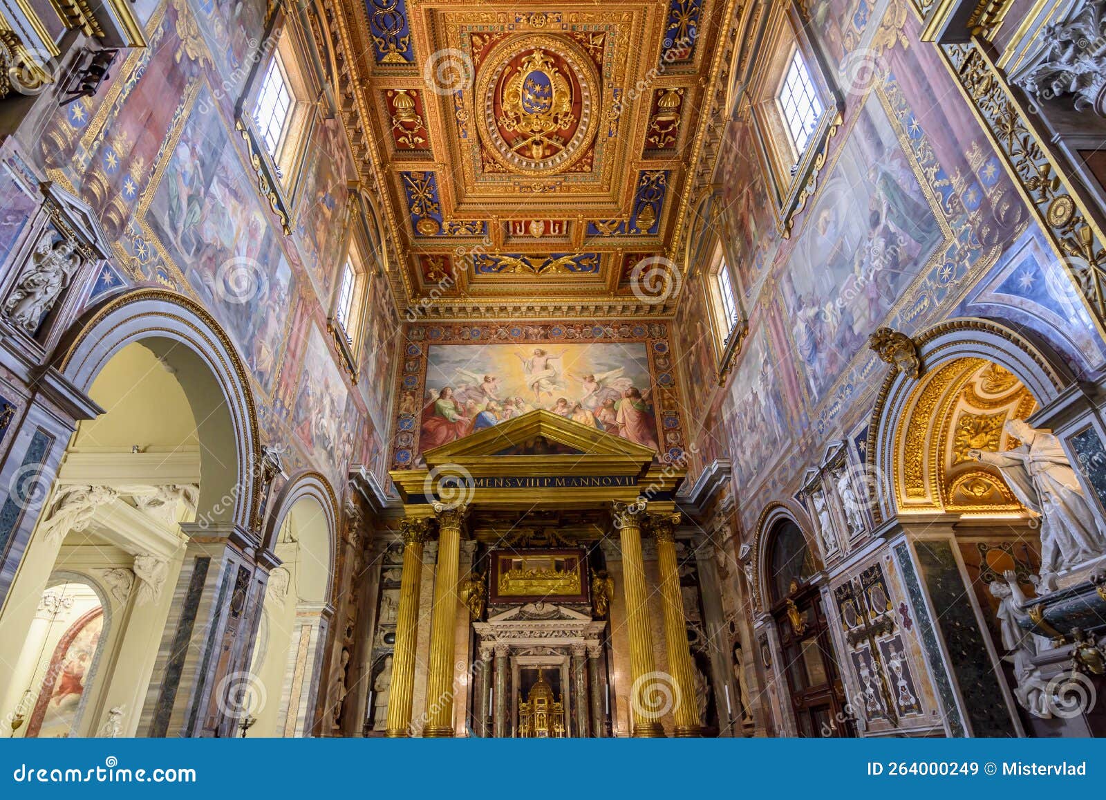 Rome, Italy - October 2022: Interiors of Lateran Basilica in Rome ...