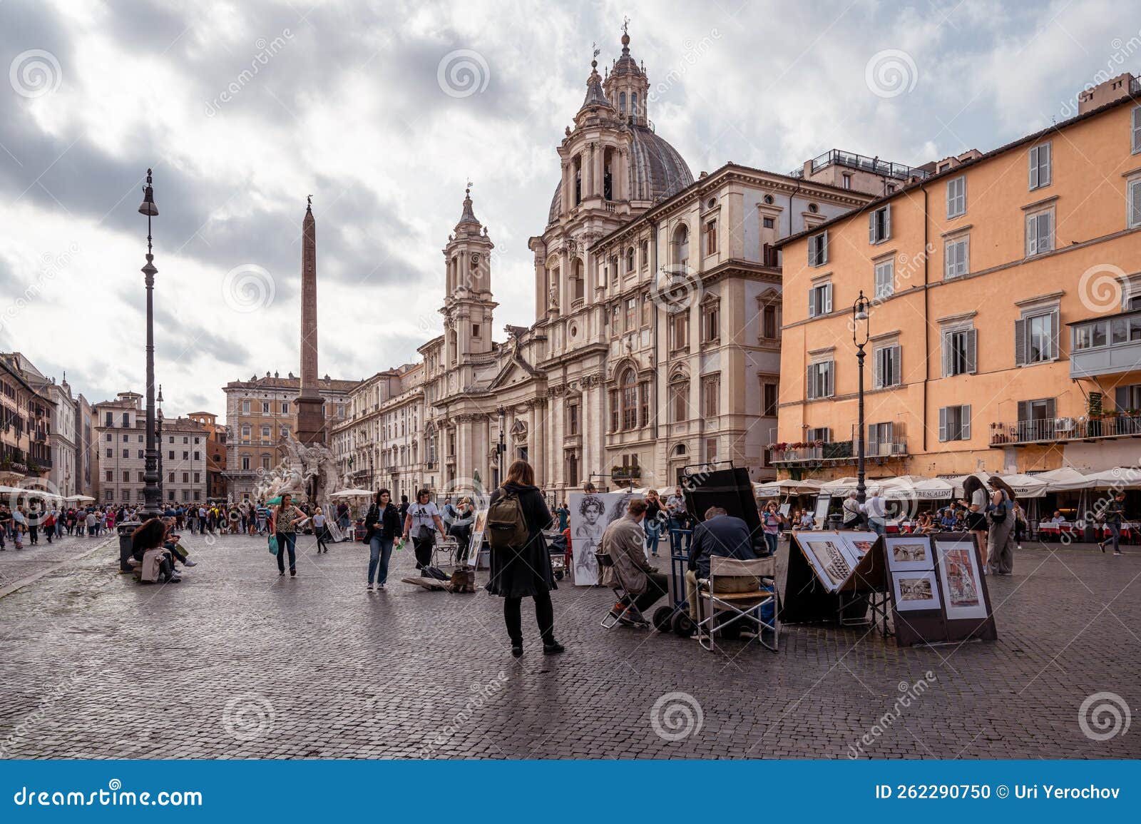 Rome, Italy - October 23, 2022: Piazza Navona is a Public Open Space ...