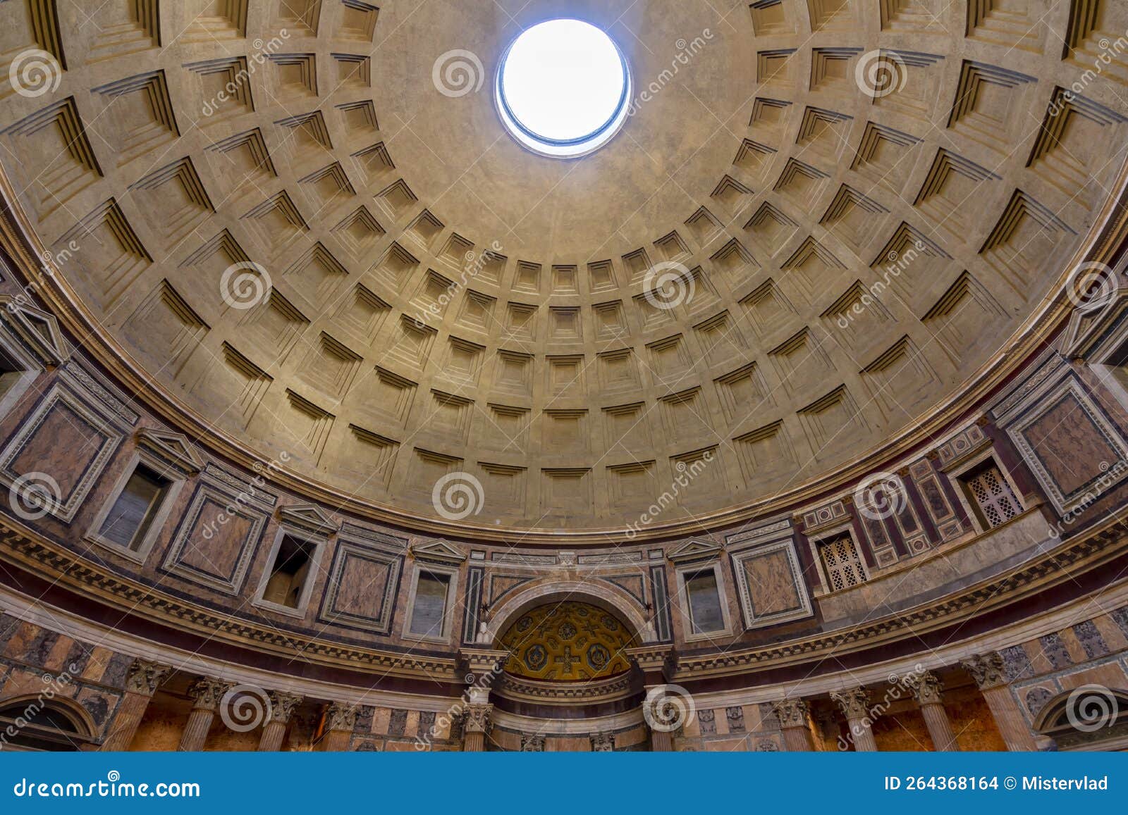 Rome, Italy - October 2022: Round Hole in Pantheon Dome Editorial Stock ...