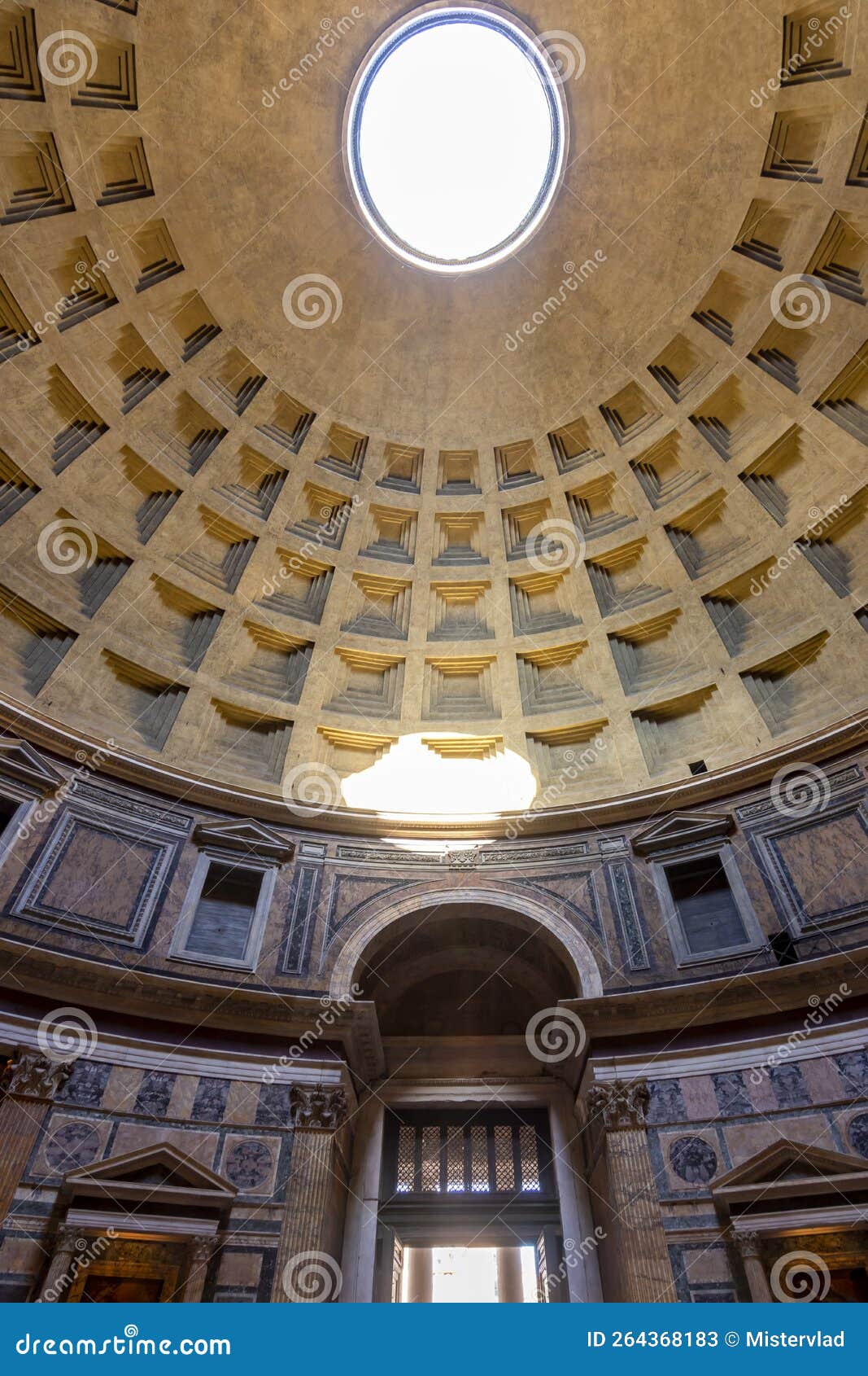 Rome, Italy - October 2022: Round Hole in Pantheon Dome Editorial Stock ...