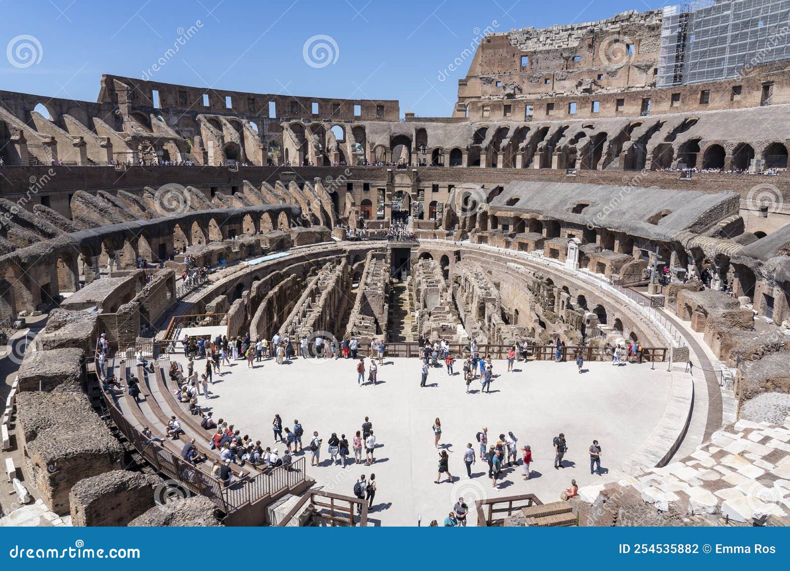 Photo of the Inside of the Colosseum in Rome Editorial Photography ...