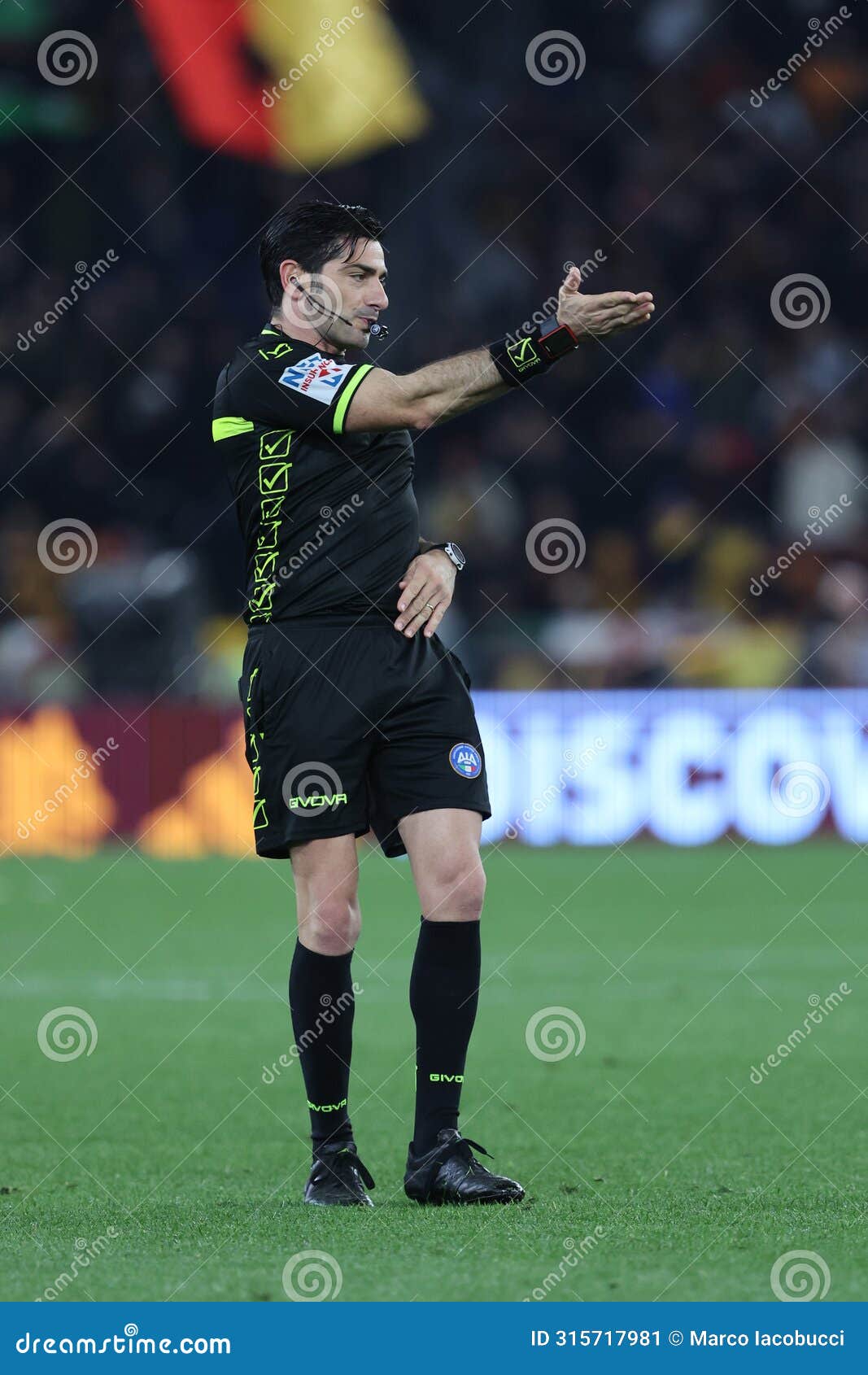 Serie A 2023 2024 As Roma Vs Bologna Fc 1909 Olympic Stadium In Rome On
