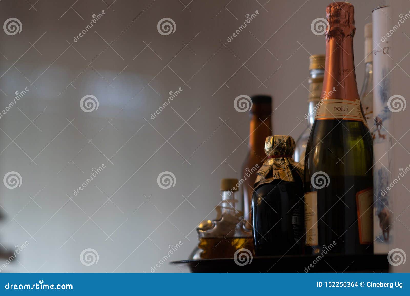 Liqueur Bottles For After Dinner Drinks Editorial Stock Image Image Of Interior Bottles