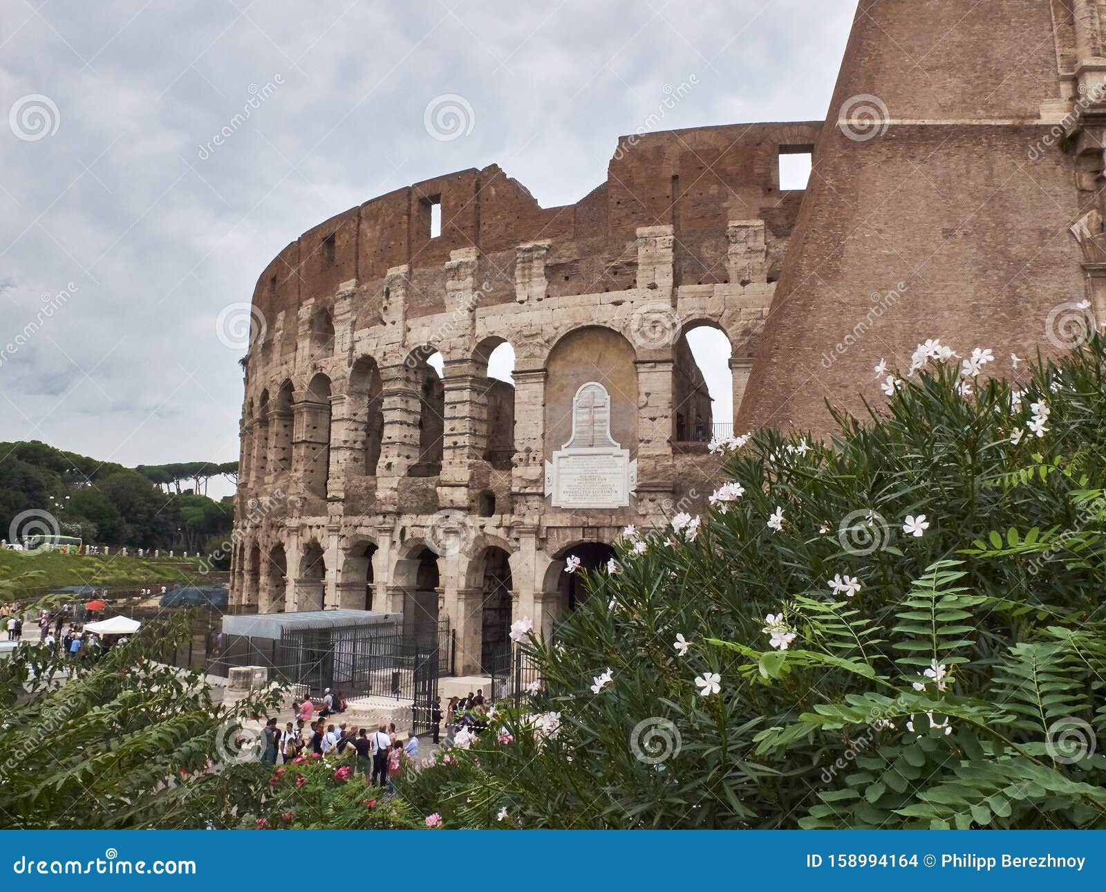 Rome, Italy - September 2018. Crowds of Tourists Around the Colosseum ... Rome, Italy - September 2018. Crowds of Tourists Around the Colosseum ...