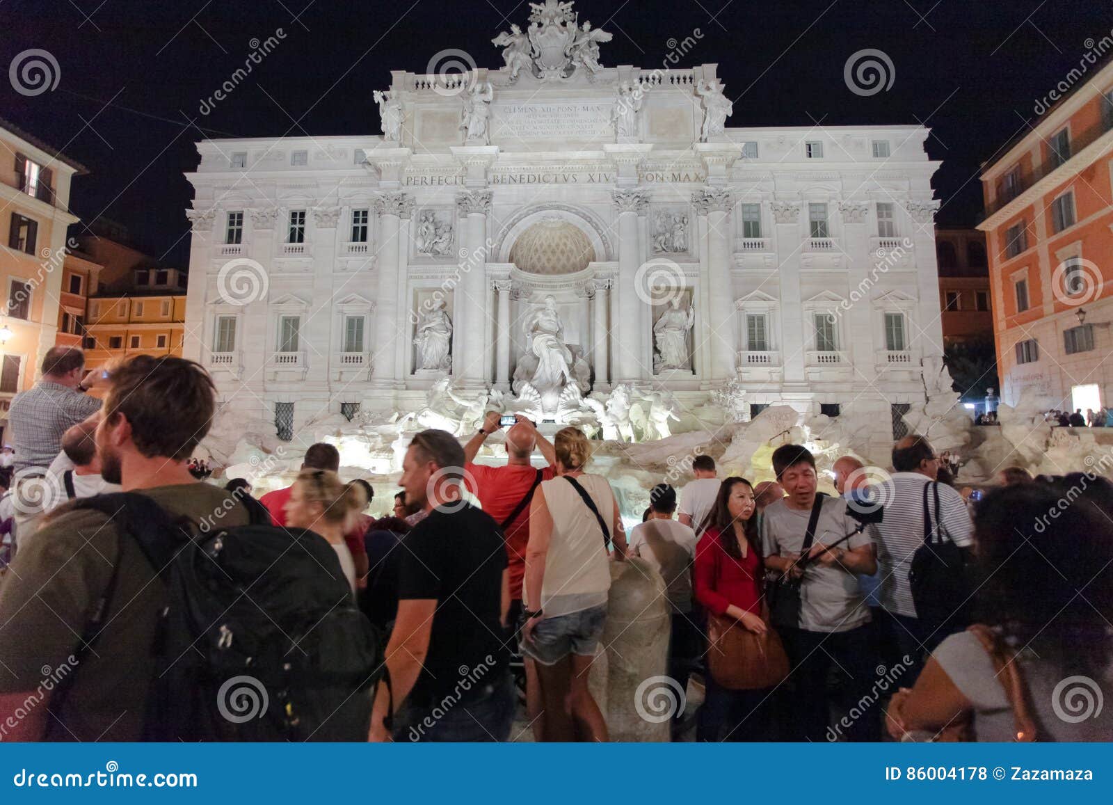 ROME, ITALY - September 12, 2016: Crowds of Tourists Visiting and ... ROME, ITALY - September 12, 2016: Crowds of Tourists Visiting and ...