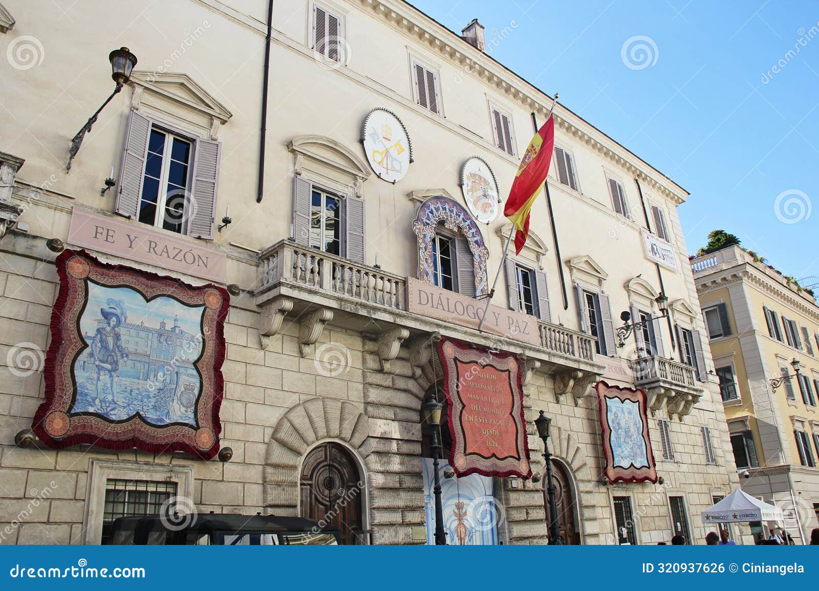 Rome, Italy - September 13 2022: Spanish Embassy in Rome, Italy ...