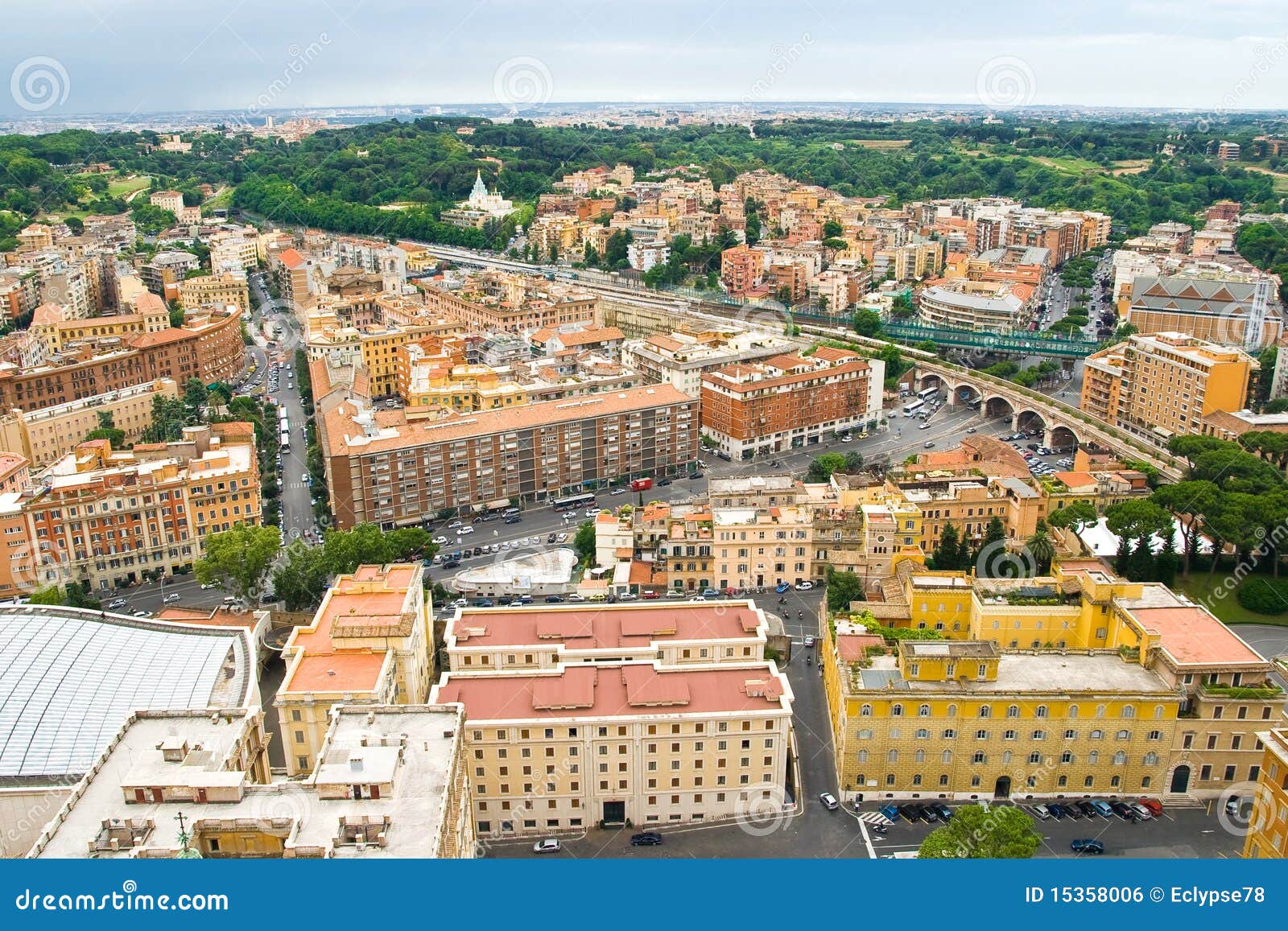 Rome landscape stock photo. Image of holy, italy, michelangelo - 15358006