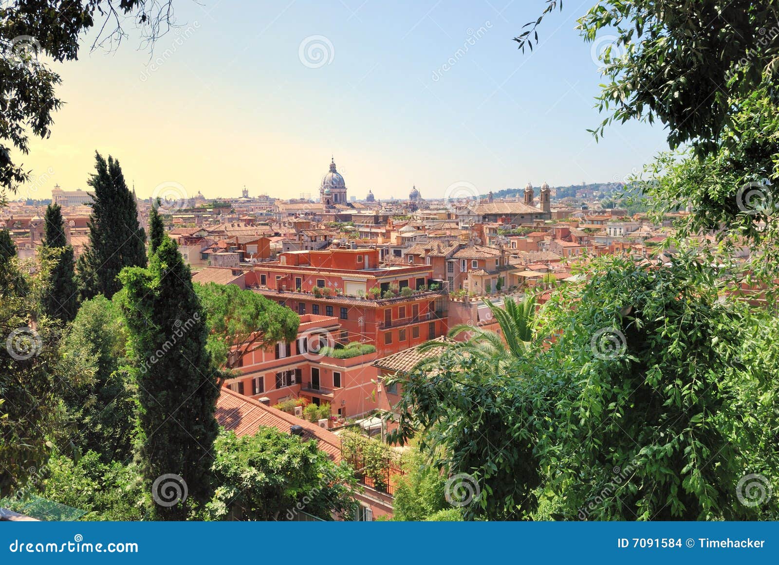 Rome landscape stock photo. Image of sunrise, roma, villa - 7091584