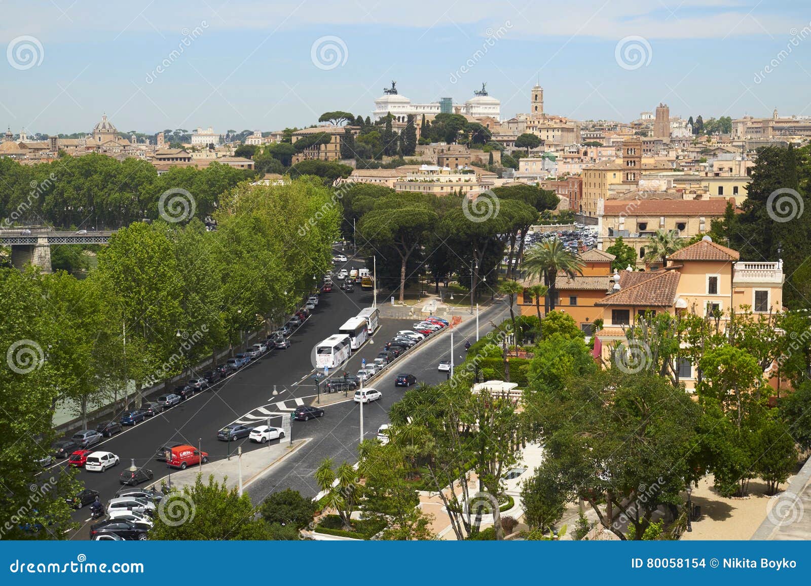 Rome landscape editorial stock image. Image of garden - 80058154
