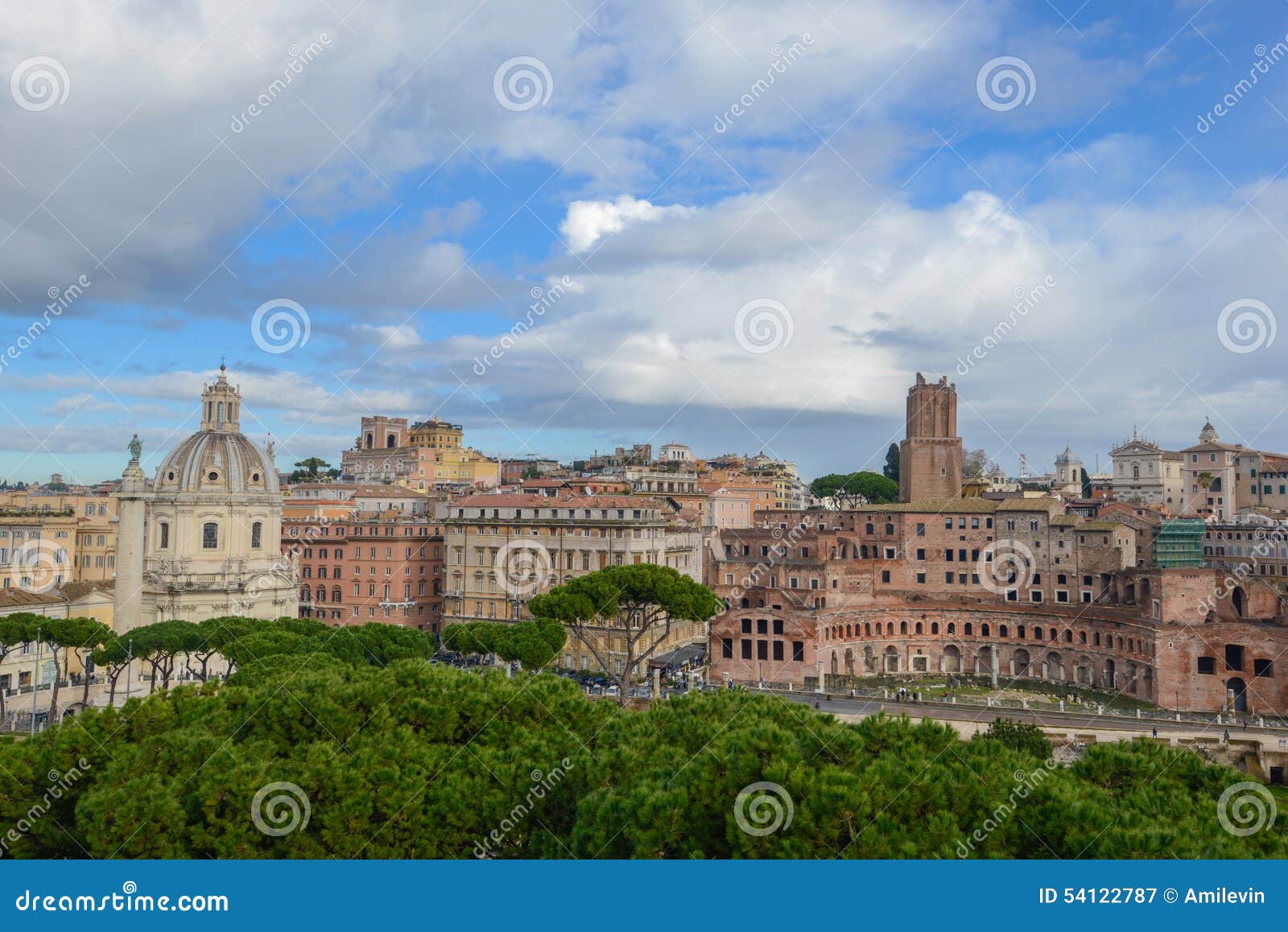 Rome landscape editorial photography. Image of italy - 54122787