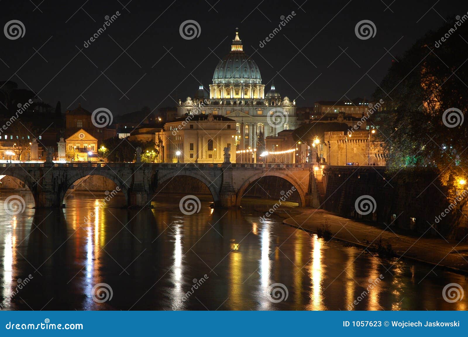 Rome and lights stock image. Image of heritage, lights - 1057623