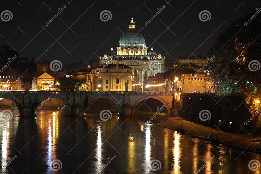 Rome and lights stock image. Image of heritage, lights - 1057623